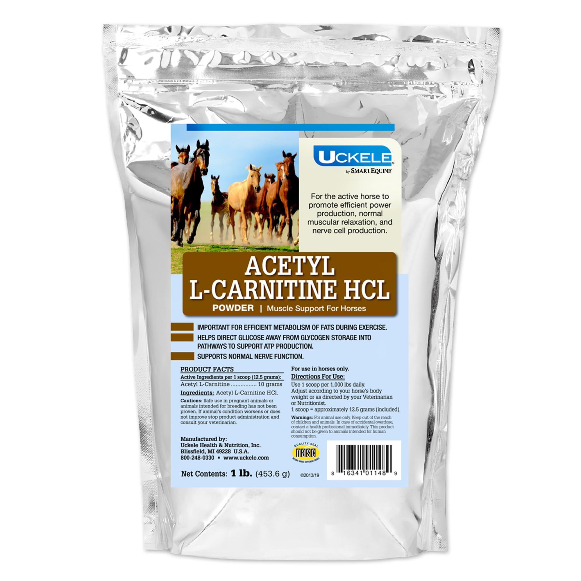 Uckele by SmartEquine Acetyl L-Carnitine HCL Powder | Horse Energy ...