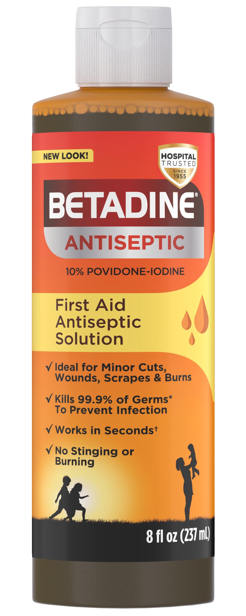 Betadine Antiseptic Liquid First Aid Solution, Povidone-iodine 10% ...