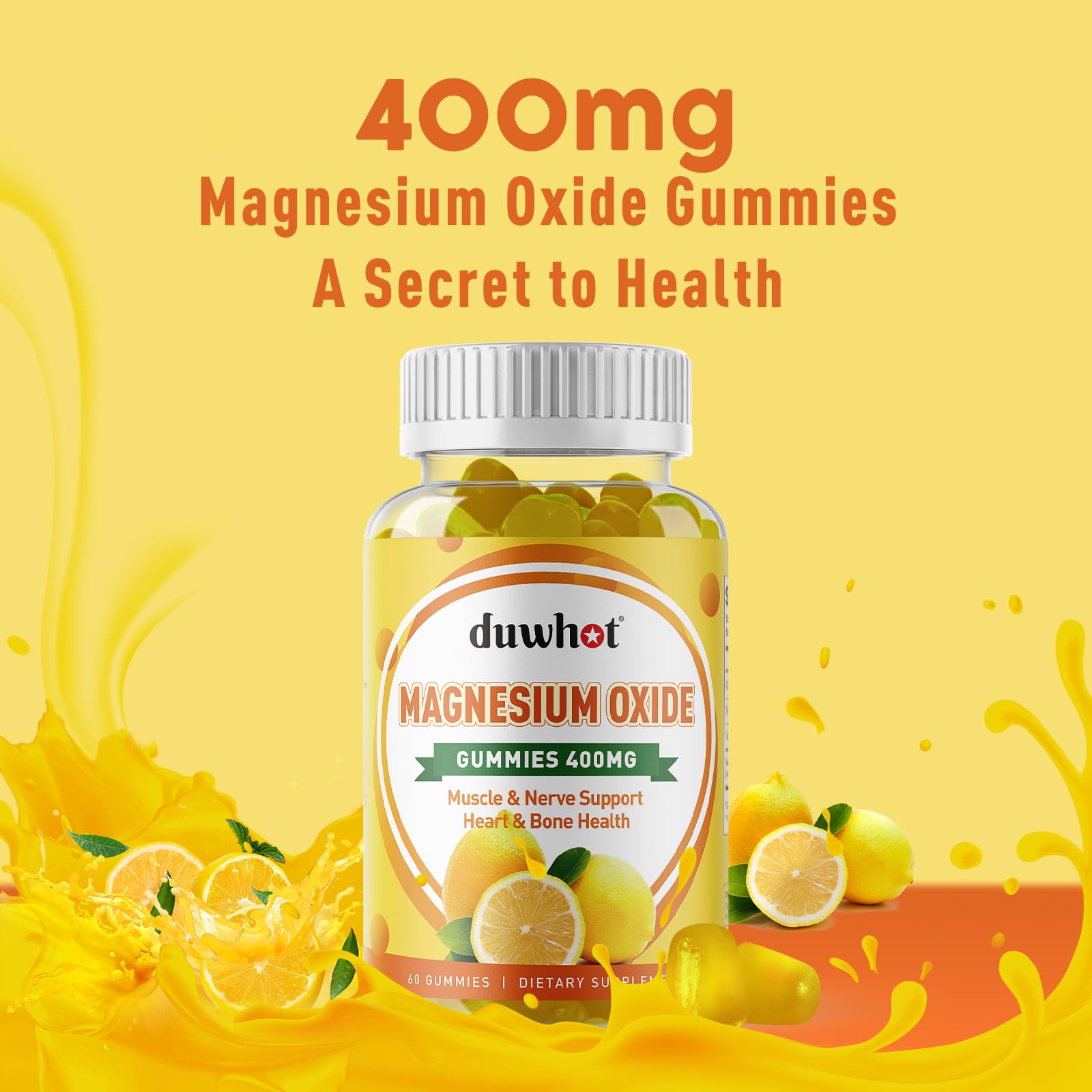 Potassium Citrate Gummies 1000mg, Magnesium Oxide Gummies 400mg ...