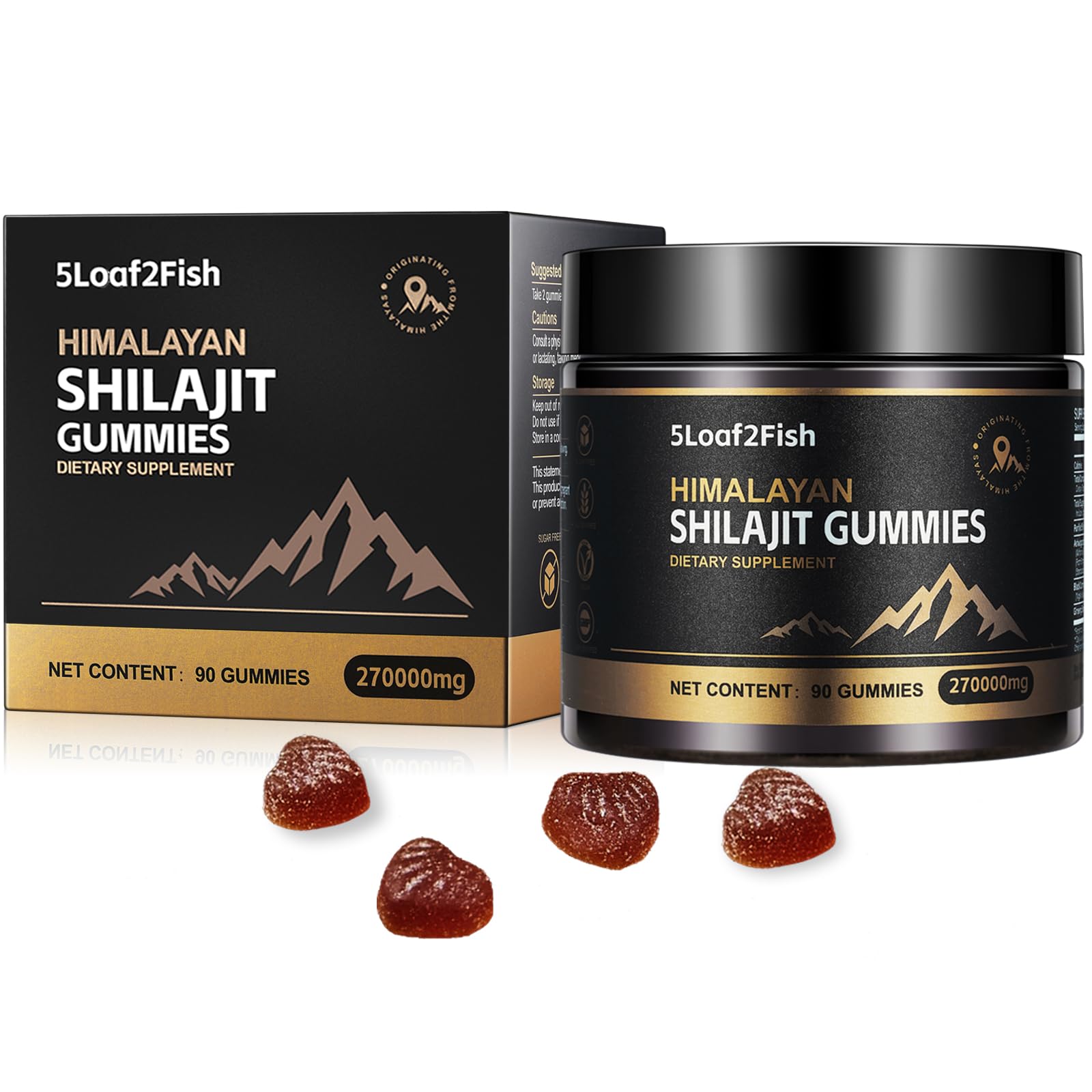 Organic Shilajit Gummies, Pure Himalayan Shilajit Gummies for Men ...