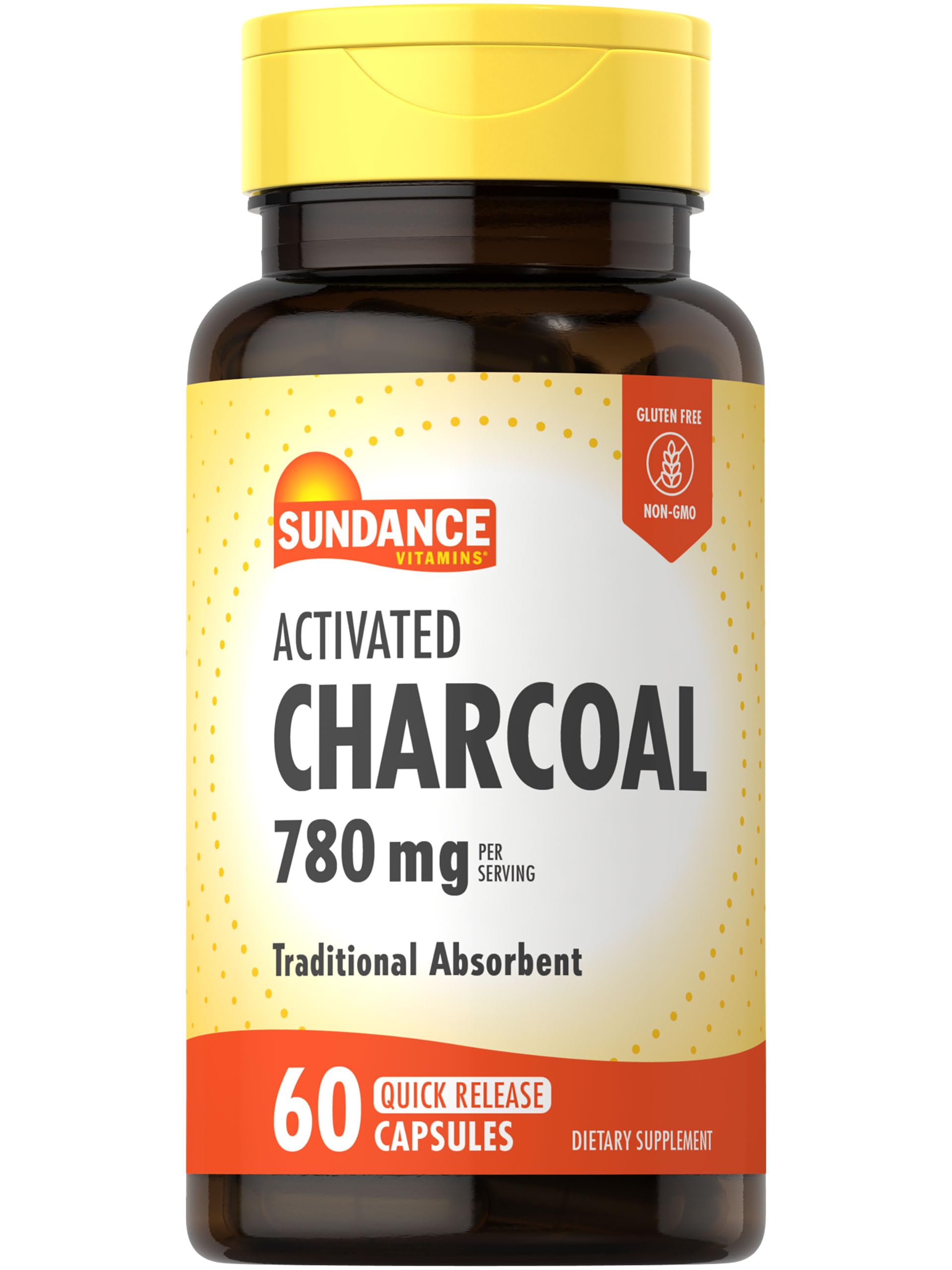 Sundance Activated Charcoal 780mg | 60 Quick Release Capsules ...