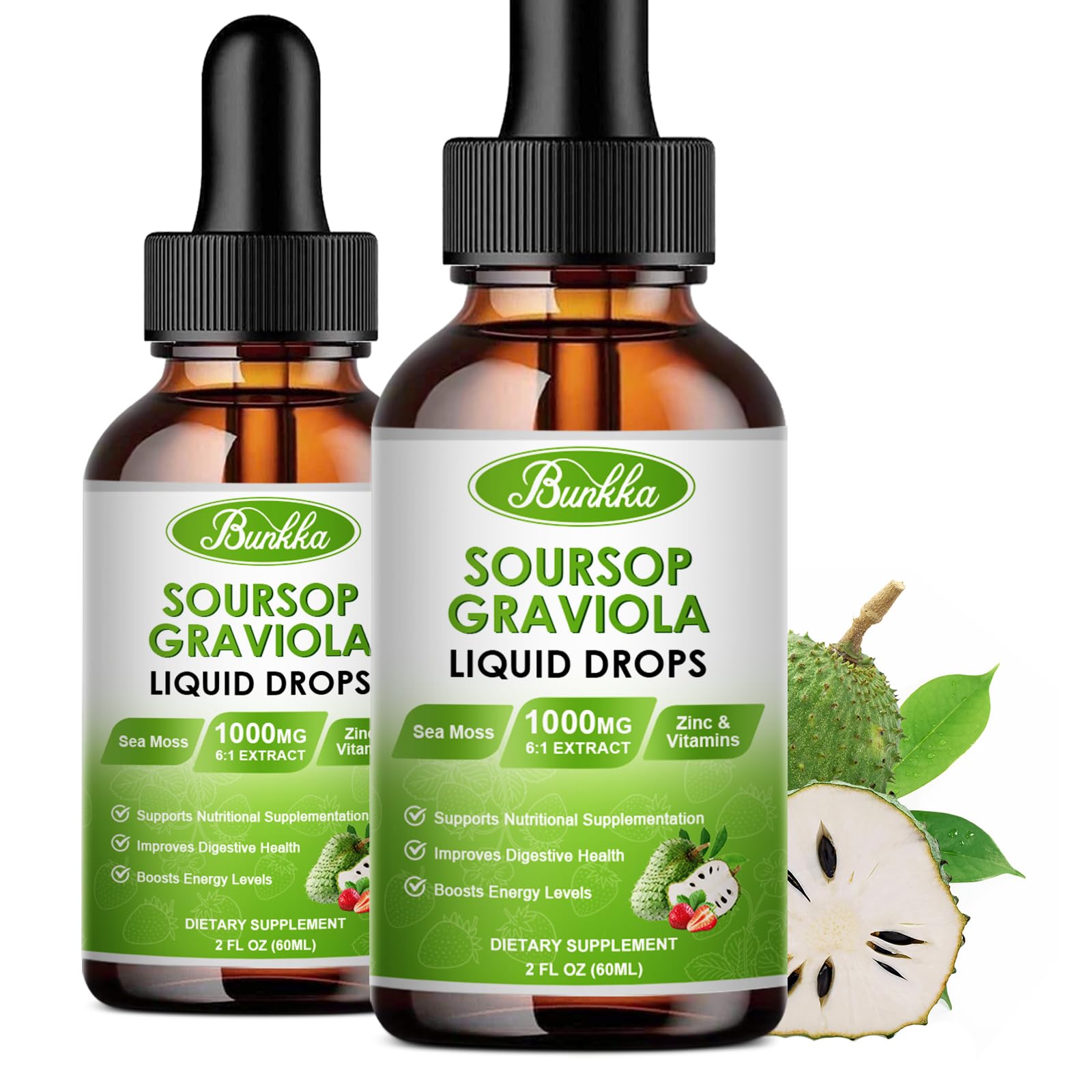 Soursop Bitters Liquid (4 Fl Oz) Soursop Graviola Leaf Extract Liquid ...
