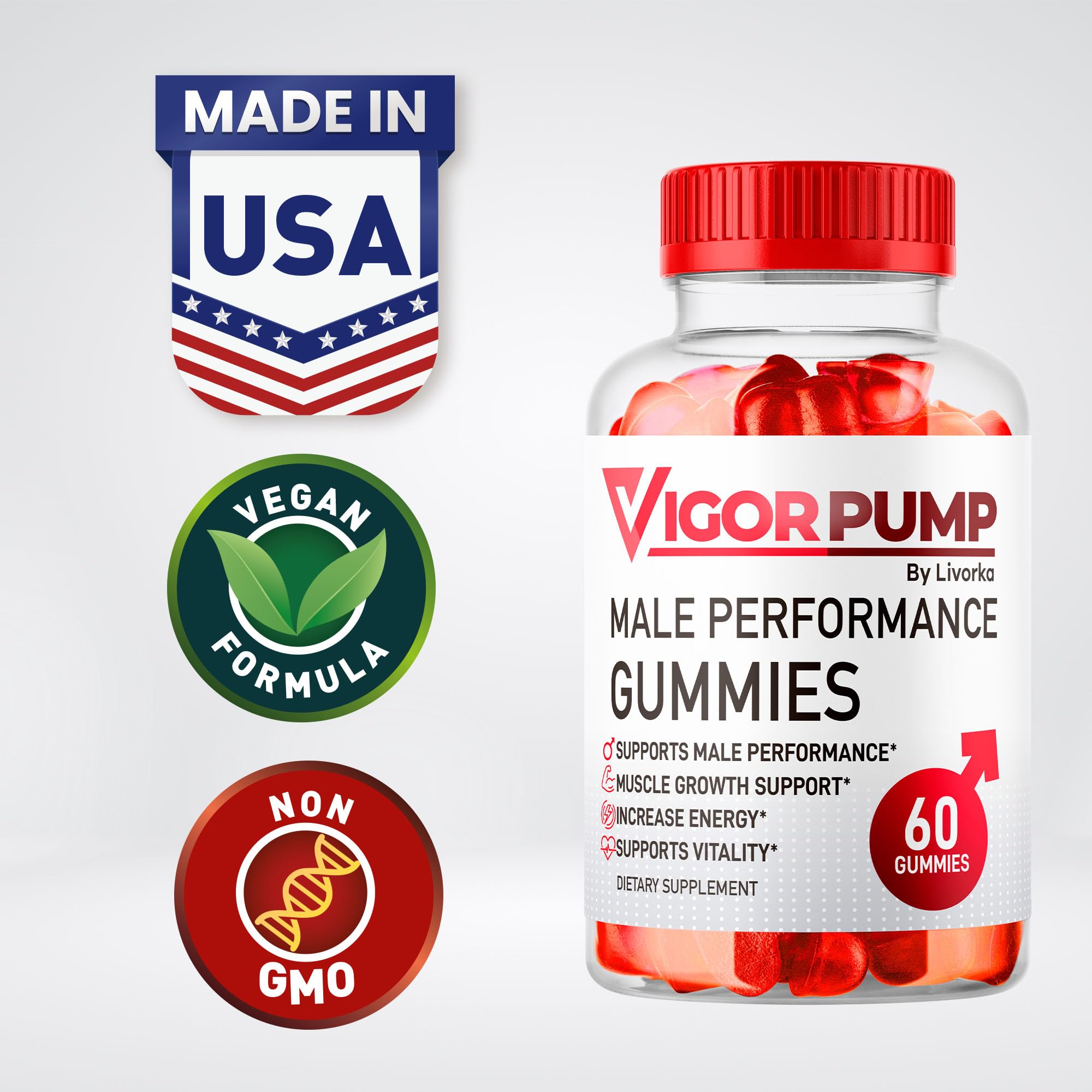 (3 Pack) Vigor Pump Gummies - VigorPump Male Gummies, Advanced 2025 ...