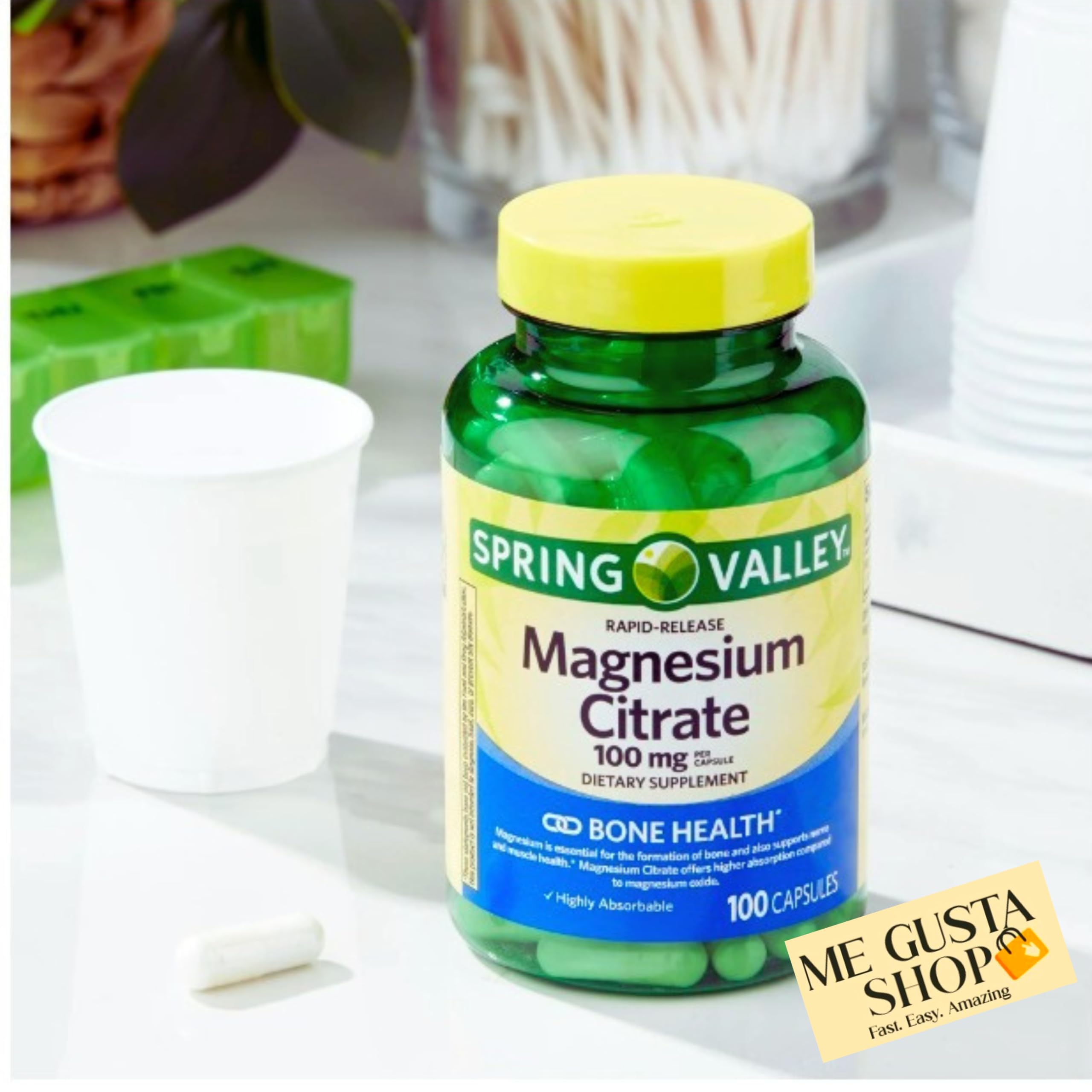 Spring Valley Rapid Release Magnesium Citrate Dietary Supplement, 100 ...