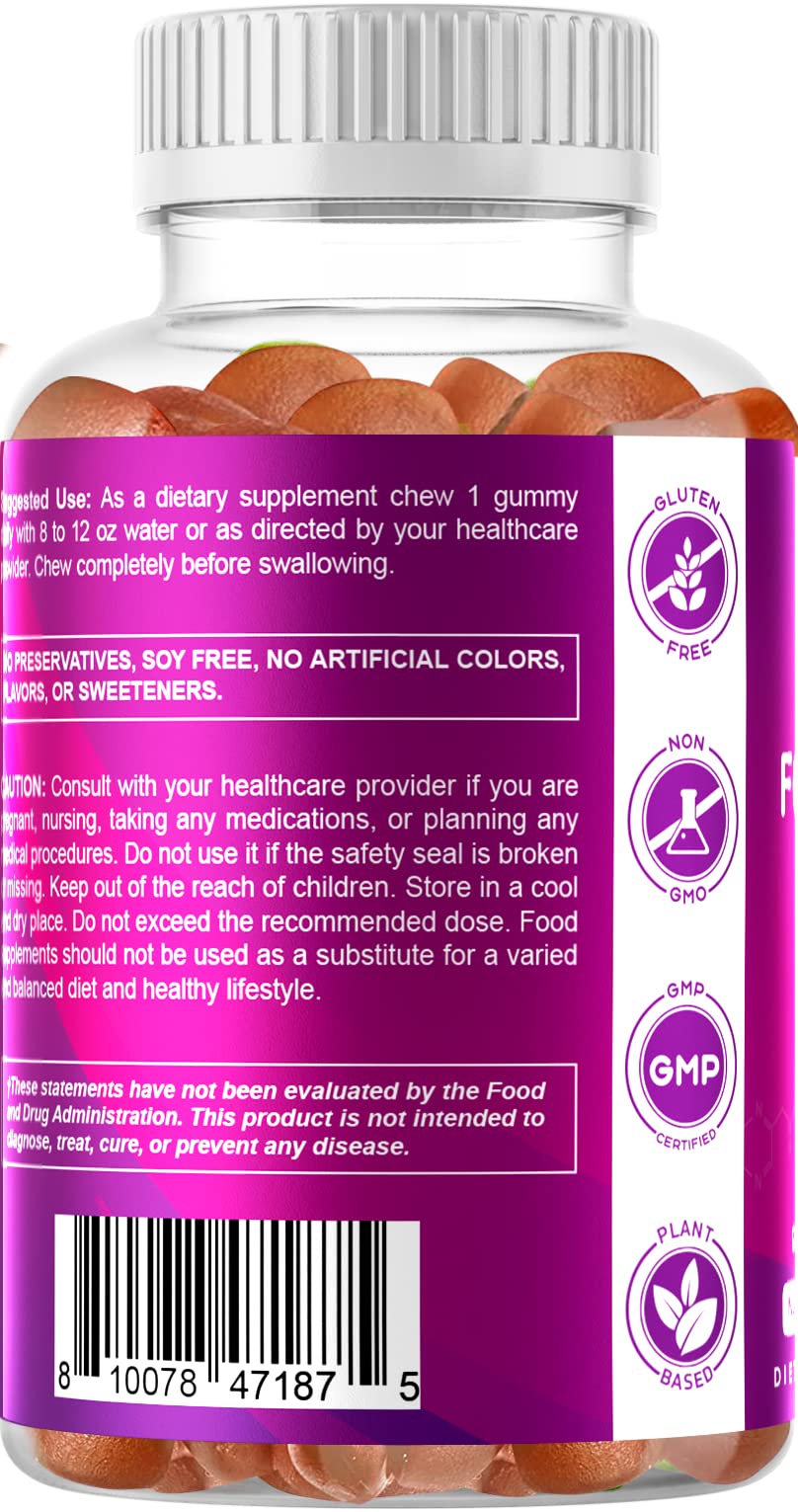 Vitamatic Folic Acid Gummies 1000 mcg (1 mg) - an Essential Prenatal ...