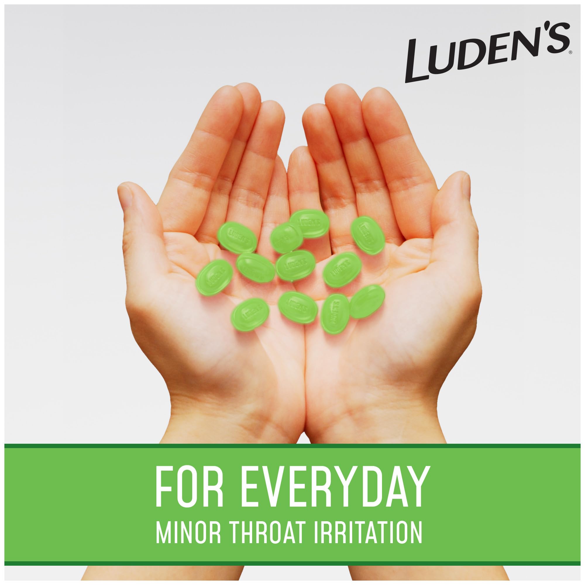 Ludens Soothing Throat Drops, Green Apple, 25 ct (Pack of 1) - LifeIRL