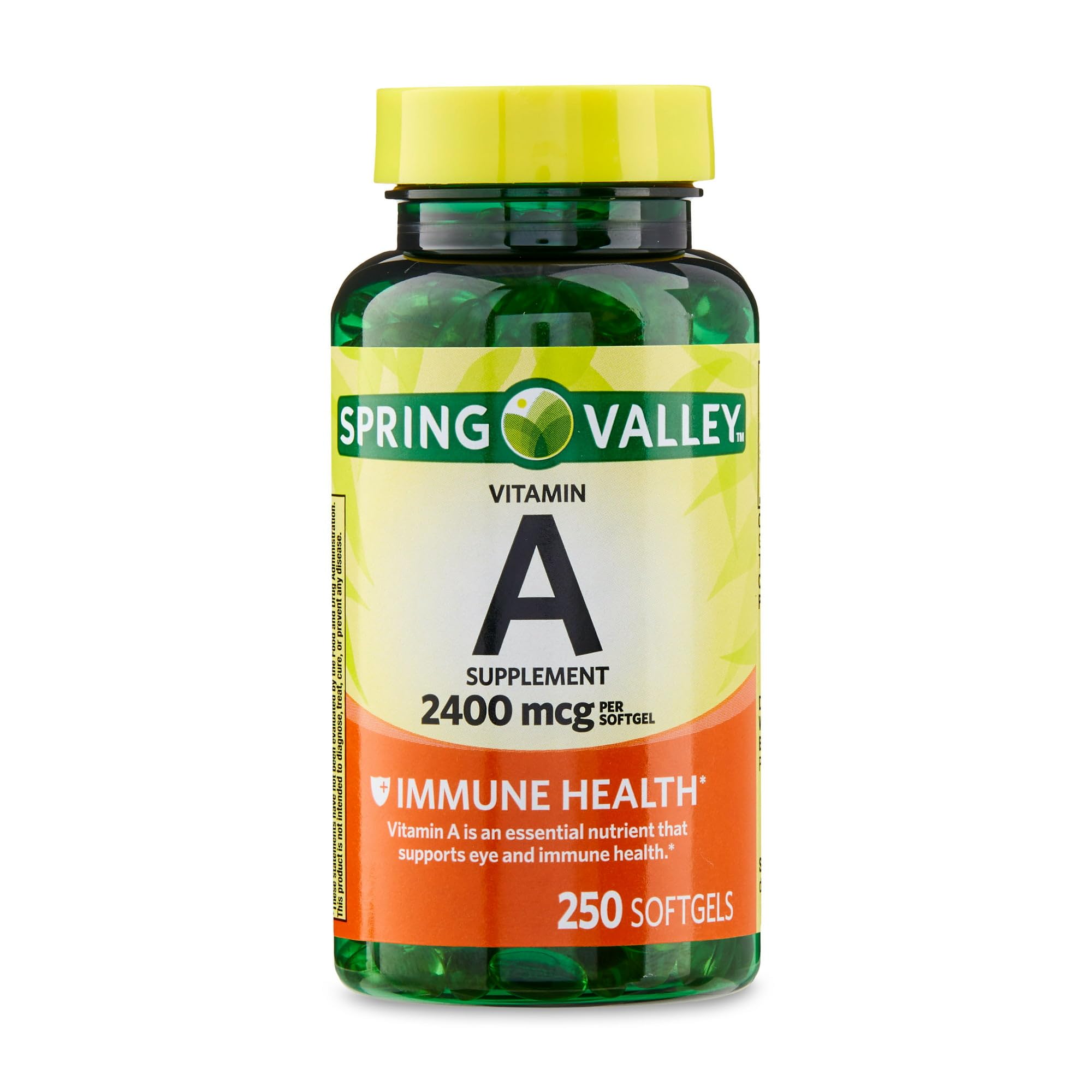 Vitamin A Softgels, 2400 mcg, 250 Count - LifeIRL