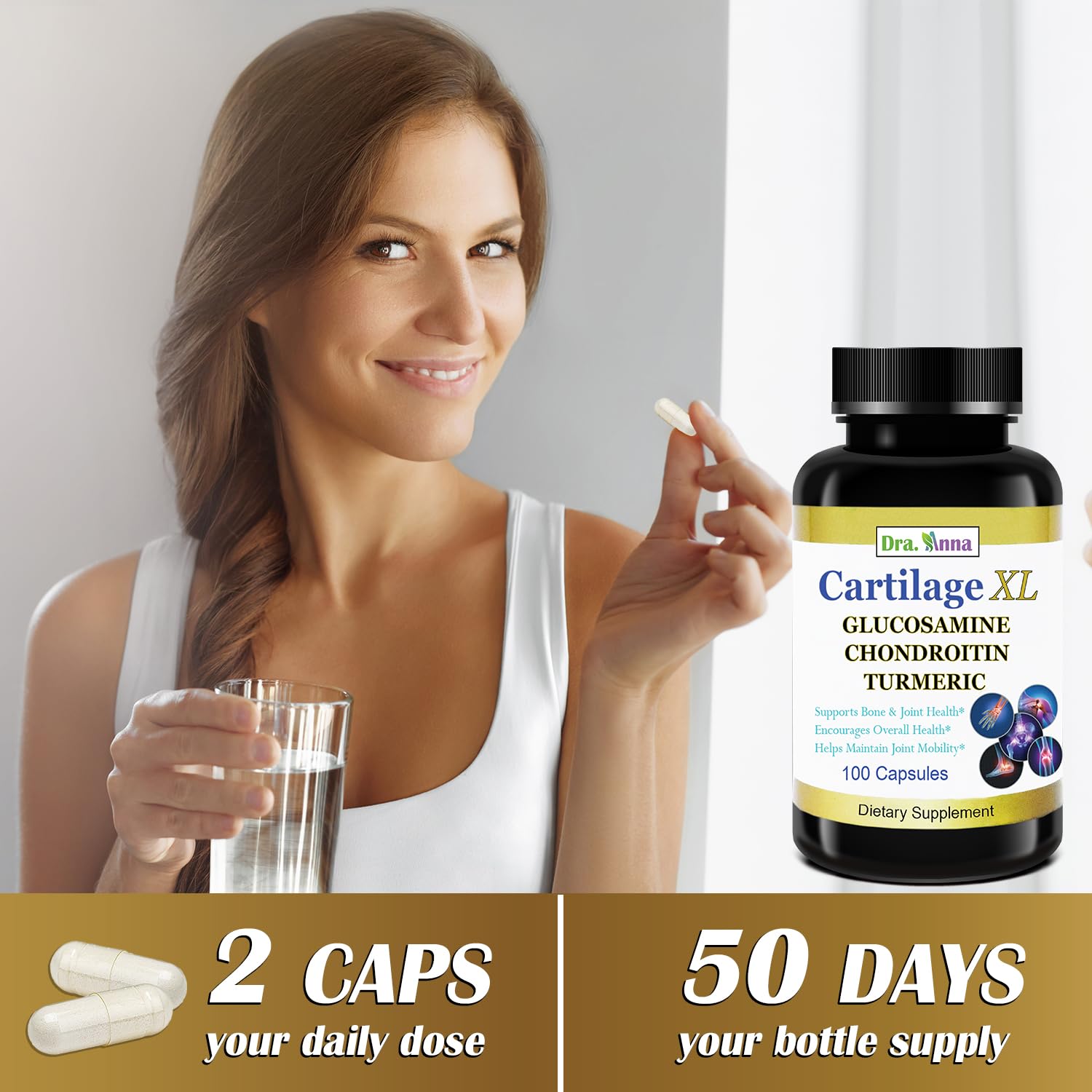 Cartilage XL Plus Glucosamine, Chondroitin & Turmeric. Joint Support ...