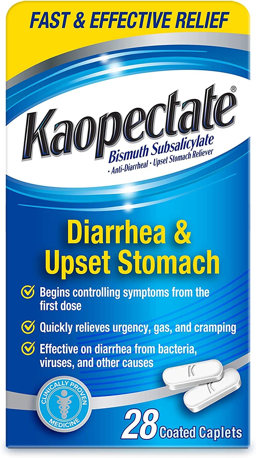 Kaopectate Multi-Symptom Relief Coated Caplets 28 ea (Pack of 5) - LifeIRL