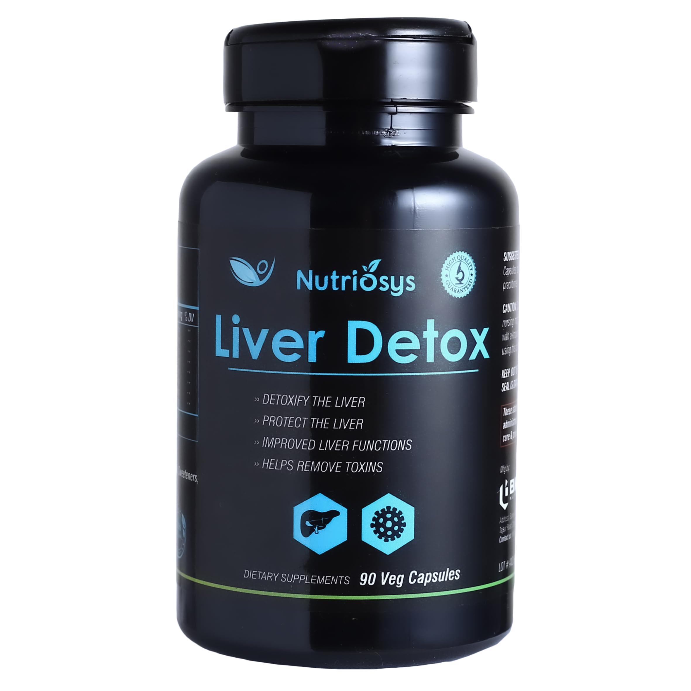 Liver Detox 90 Veggie Capsules, Dietary Supplement for Healthy System ...