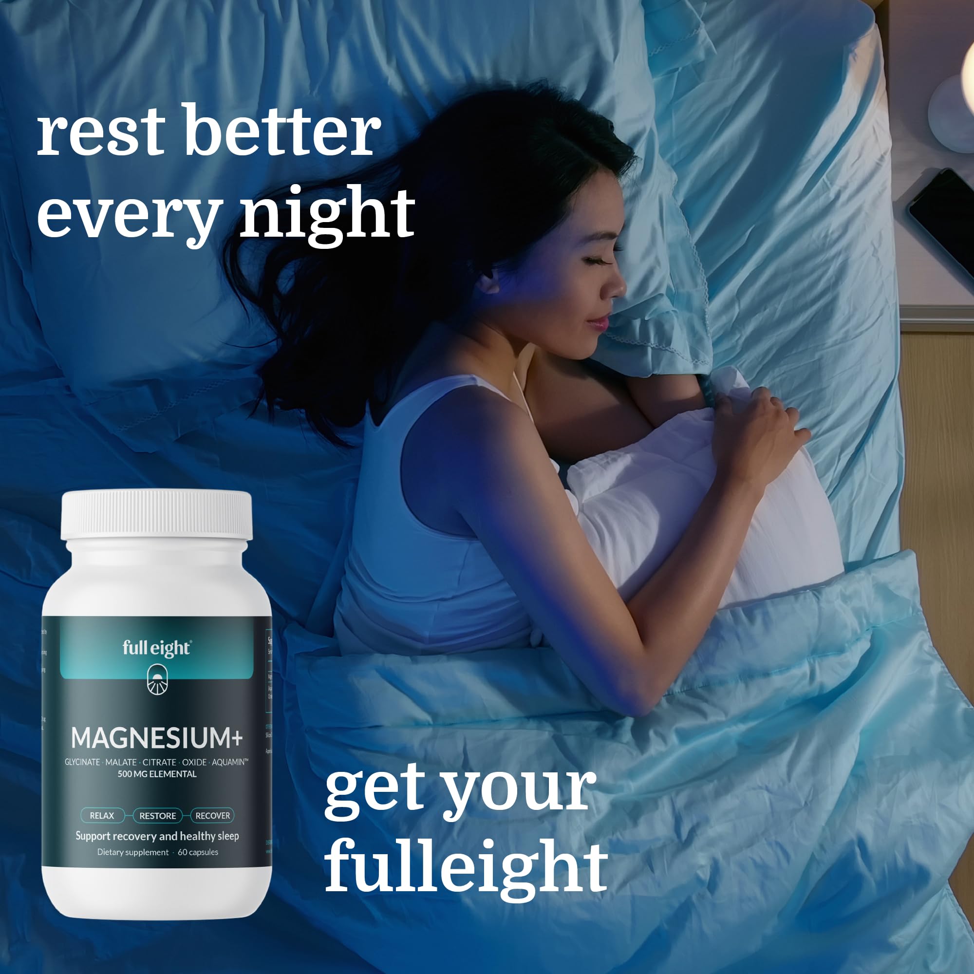 Ultimate Magnesium Sleep Bundle - Magnesium Glycinate 500 Mg Elemental ...