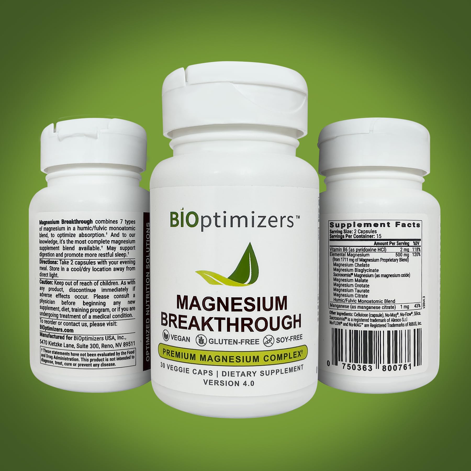Magnesium Breakthrough 4.0 Supplement – Contains 7 Forms of Magnesium ...