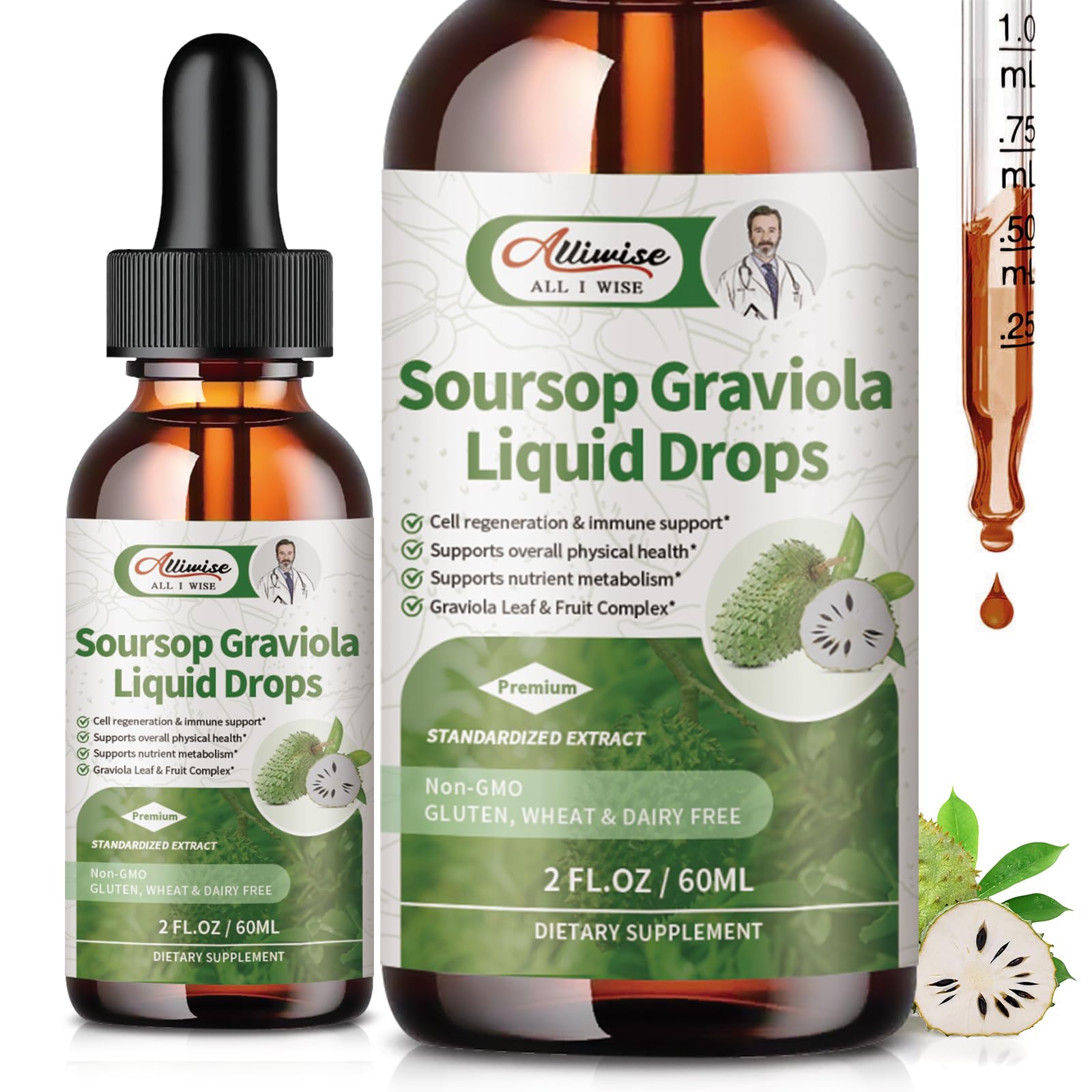 Soursop Graviola Leaf Extract Liquid Drop for Cell Regeneration ...