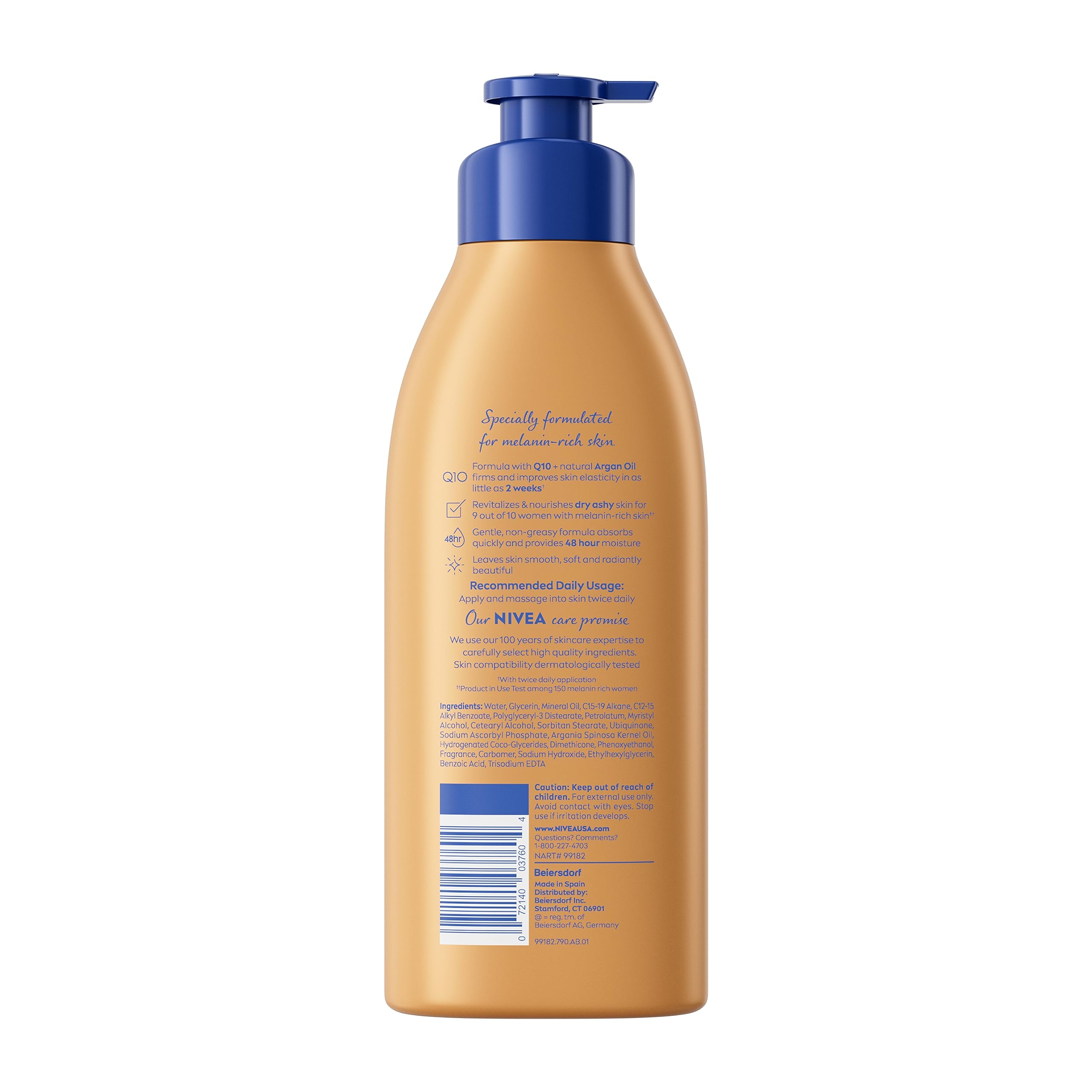 NIVEA Skin Firming Melanin Beauty and Hydration Body Lotion with Q10 ...