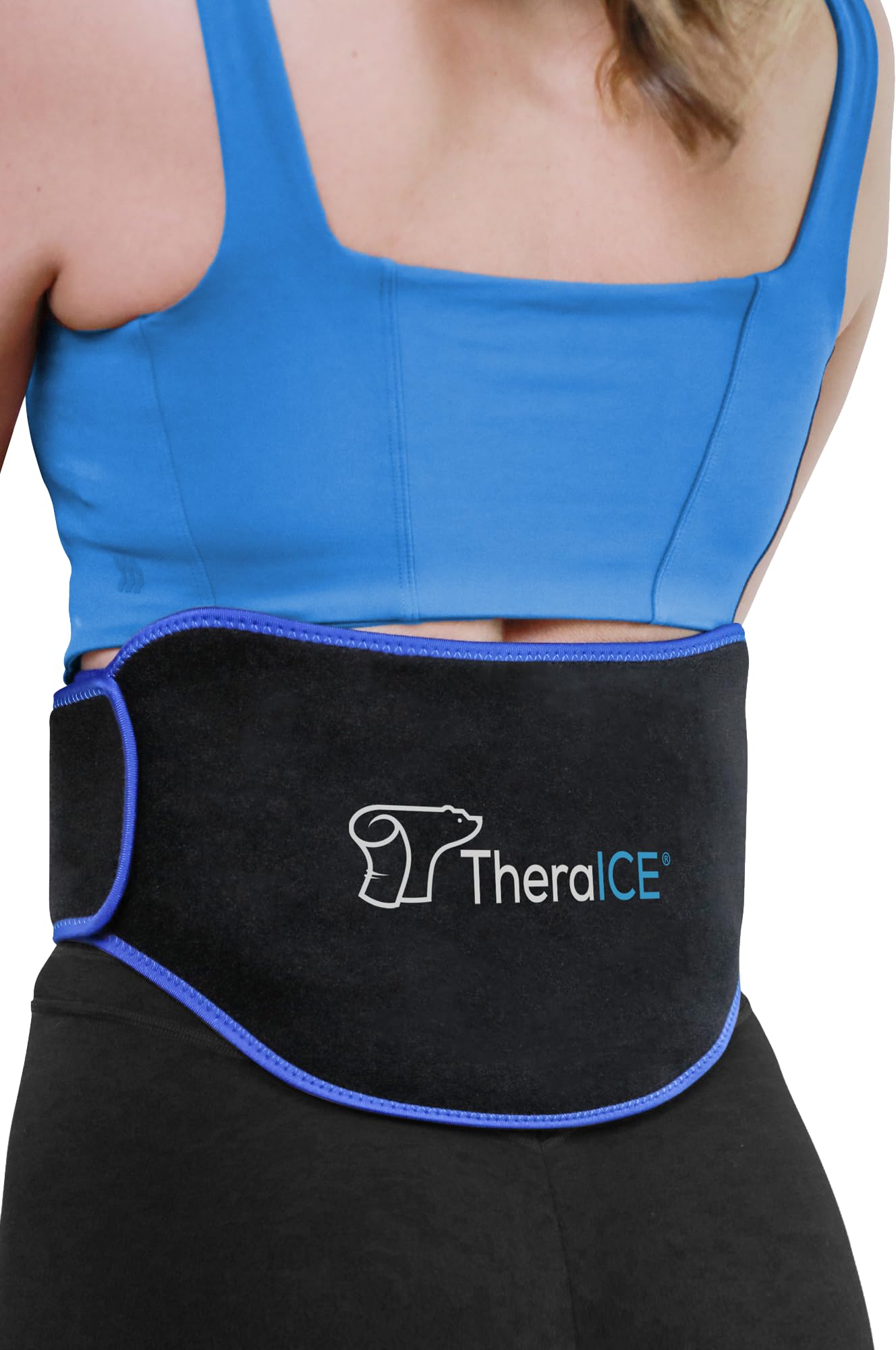 TheraICE Lower Back Ice Pack Brace, 2 Pack Wrap Heating Pad Inserts ...