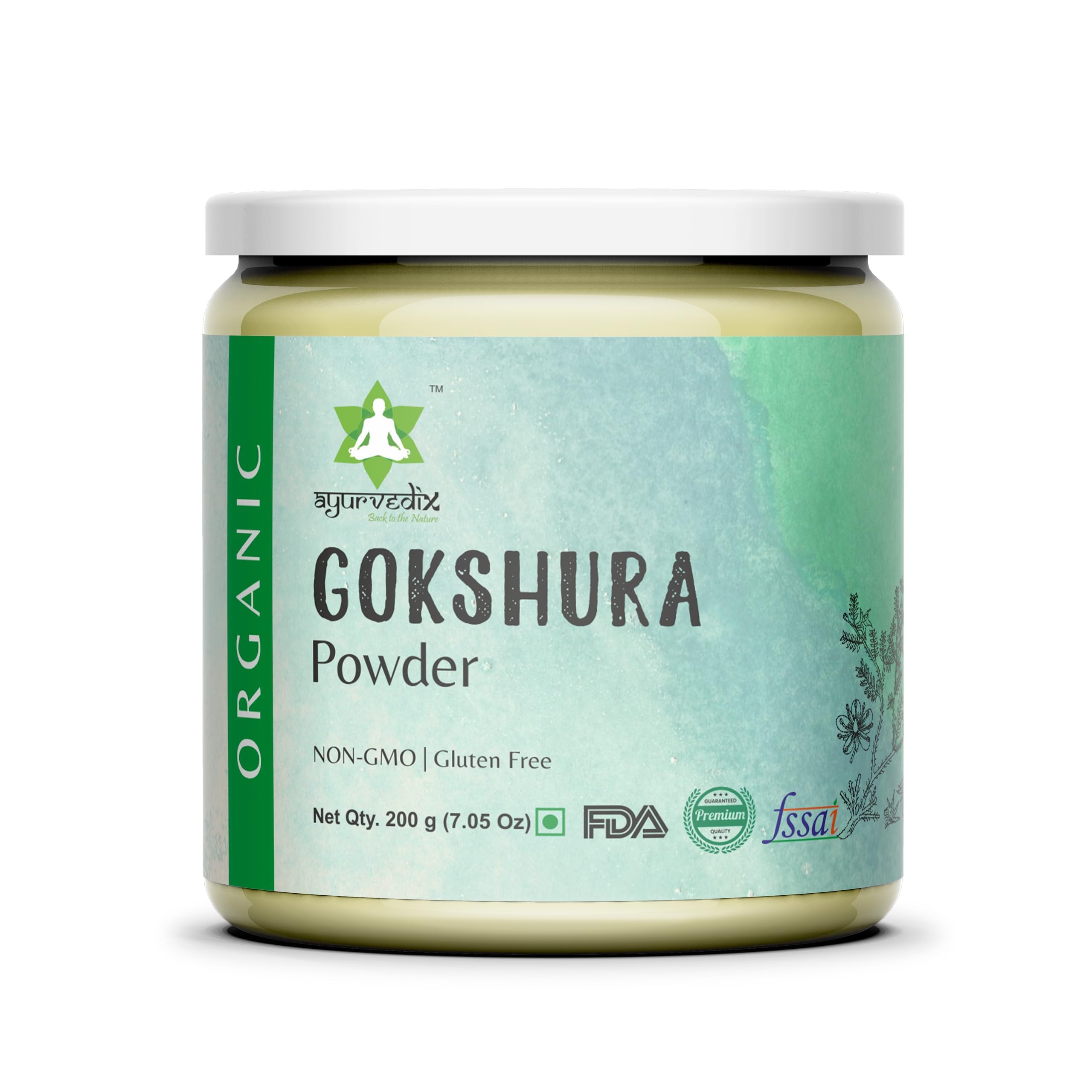 Organic Gokhru/Gokhsura Powder, Tribulus Terrestris Powder Herbal ...