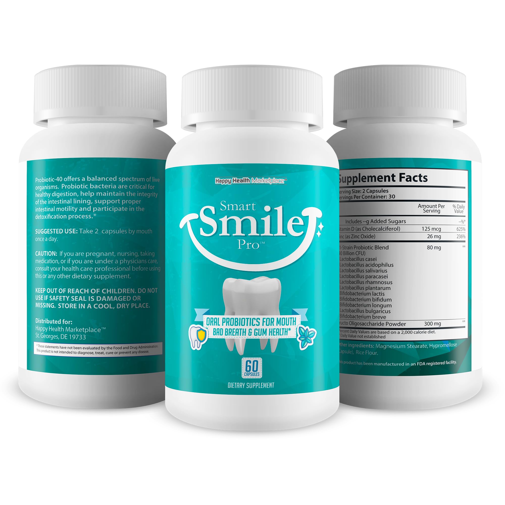 Smart Smile Pro - Our Best Oral Probiotics for Teeth and Gums - Oral ...