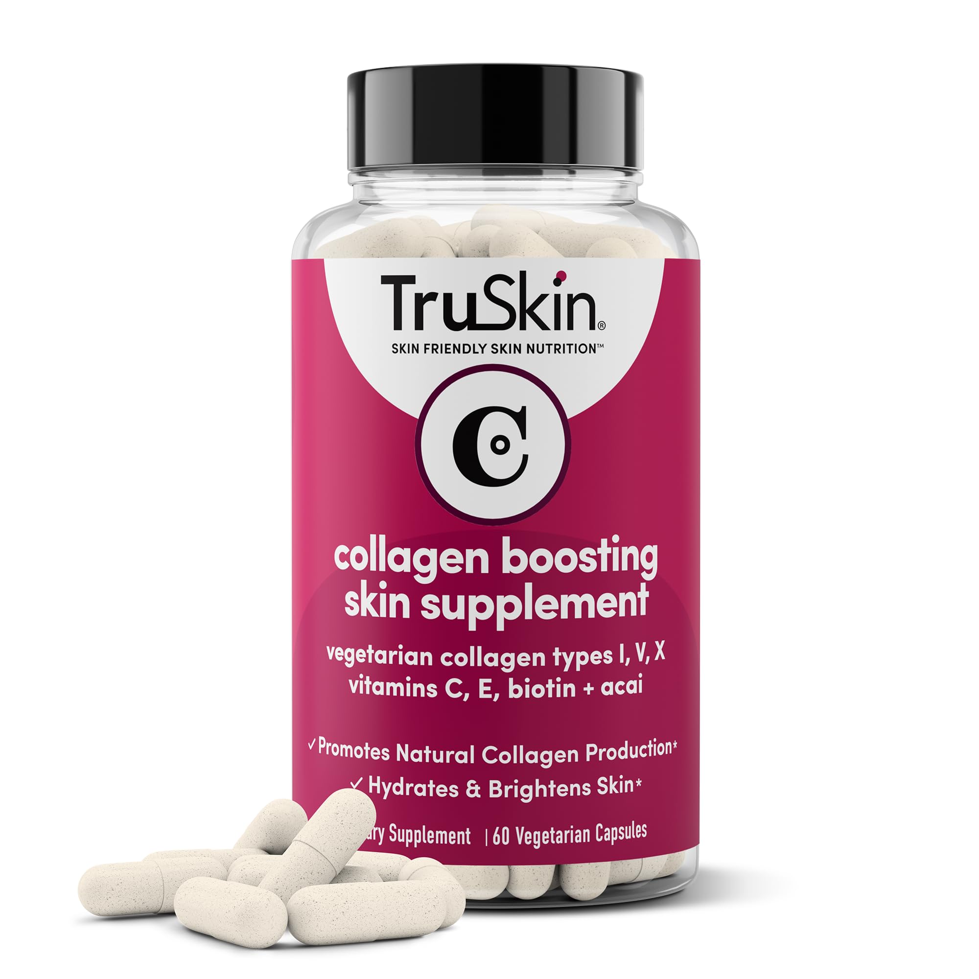 TruSkin Collagen Supplements – Vegetarian-Friendly Multi Collagen for ...
