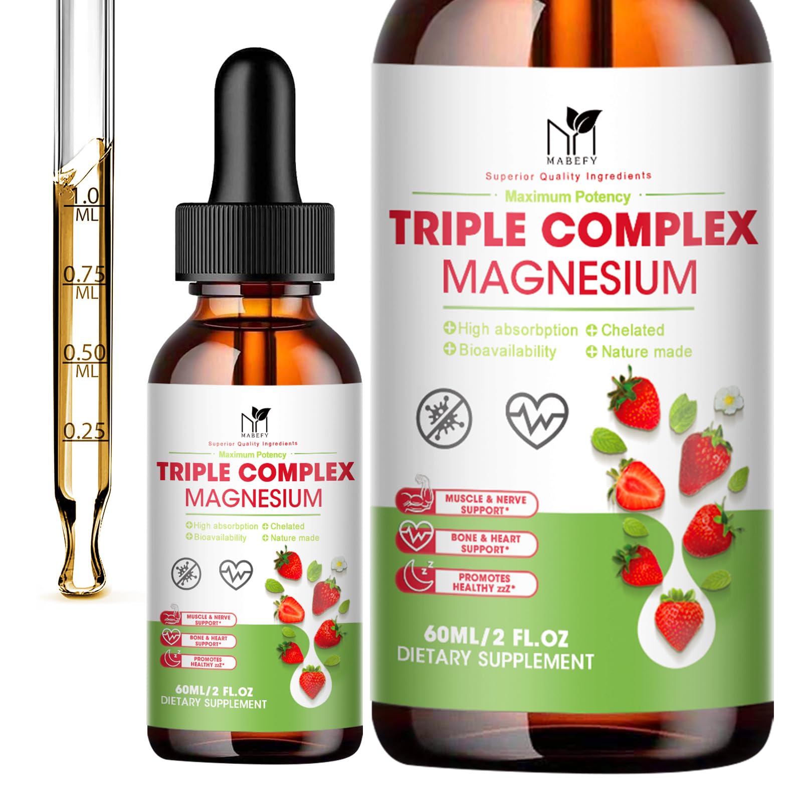 Magnesium Glycinate Liquid Drops, Magnesium Glycinate, Taurate & Malate ...