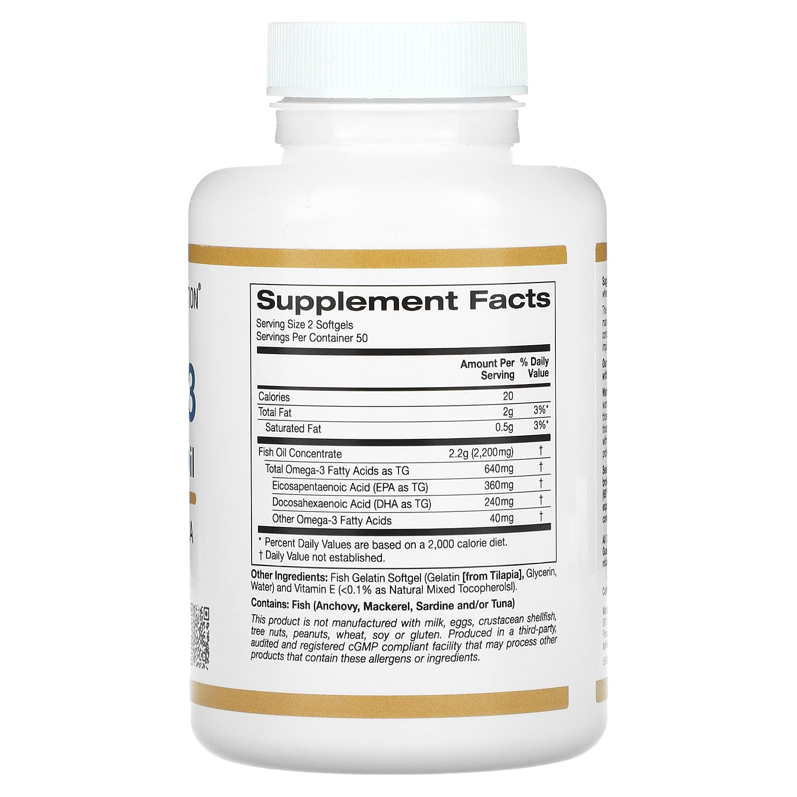 California Gold Nutrition Essential Vitamin and Supplement Bundle, Gold ...