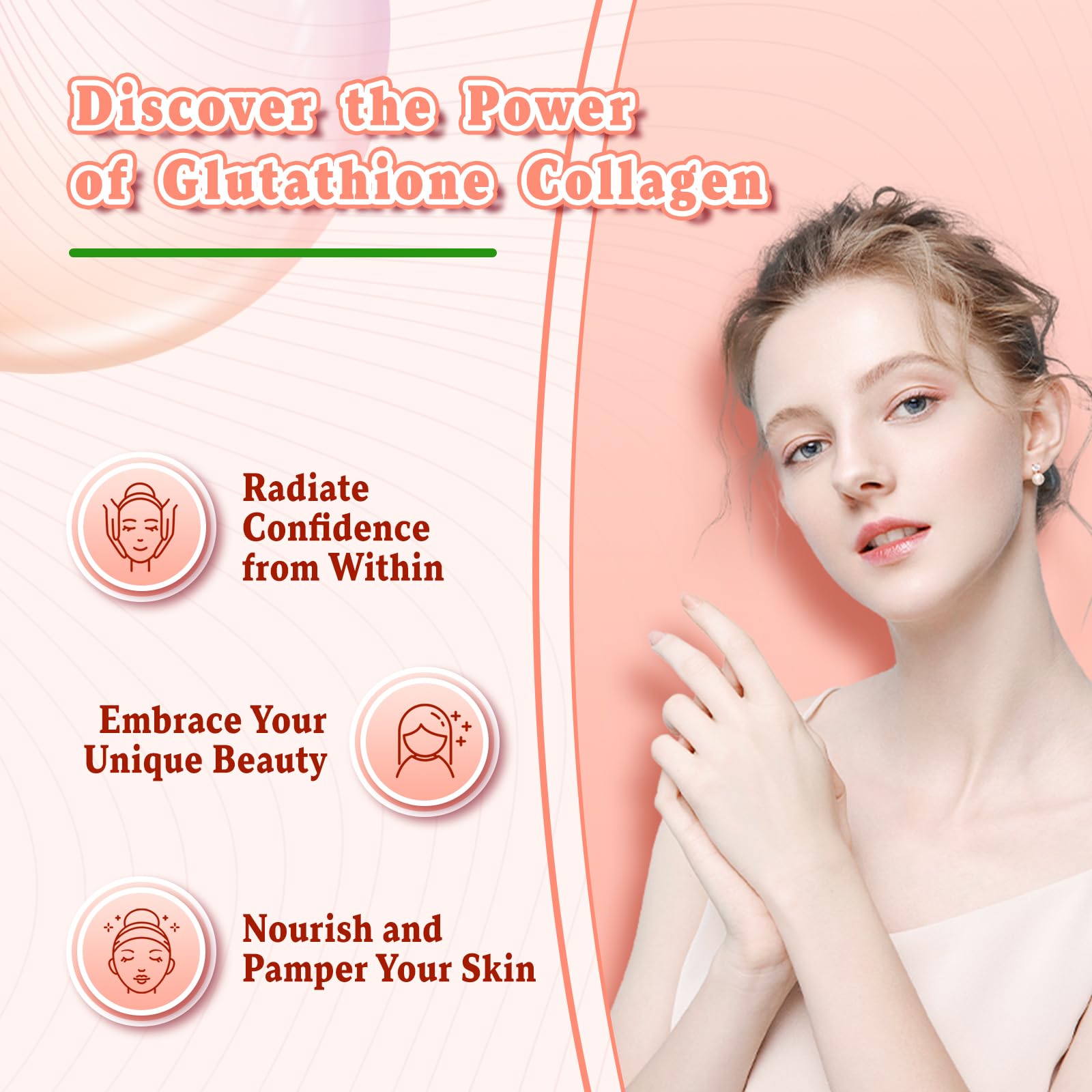 2 Pack Glutathione Collagen Gummies, Collagen Gummies with Vitamin C ...