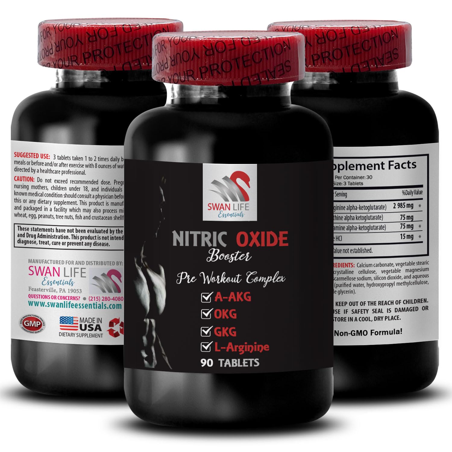 Ornithine alpha-ketoglutarate OKG - NITRIC OXIDE BOOSTER - L-citrulline ...