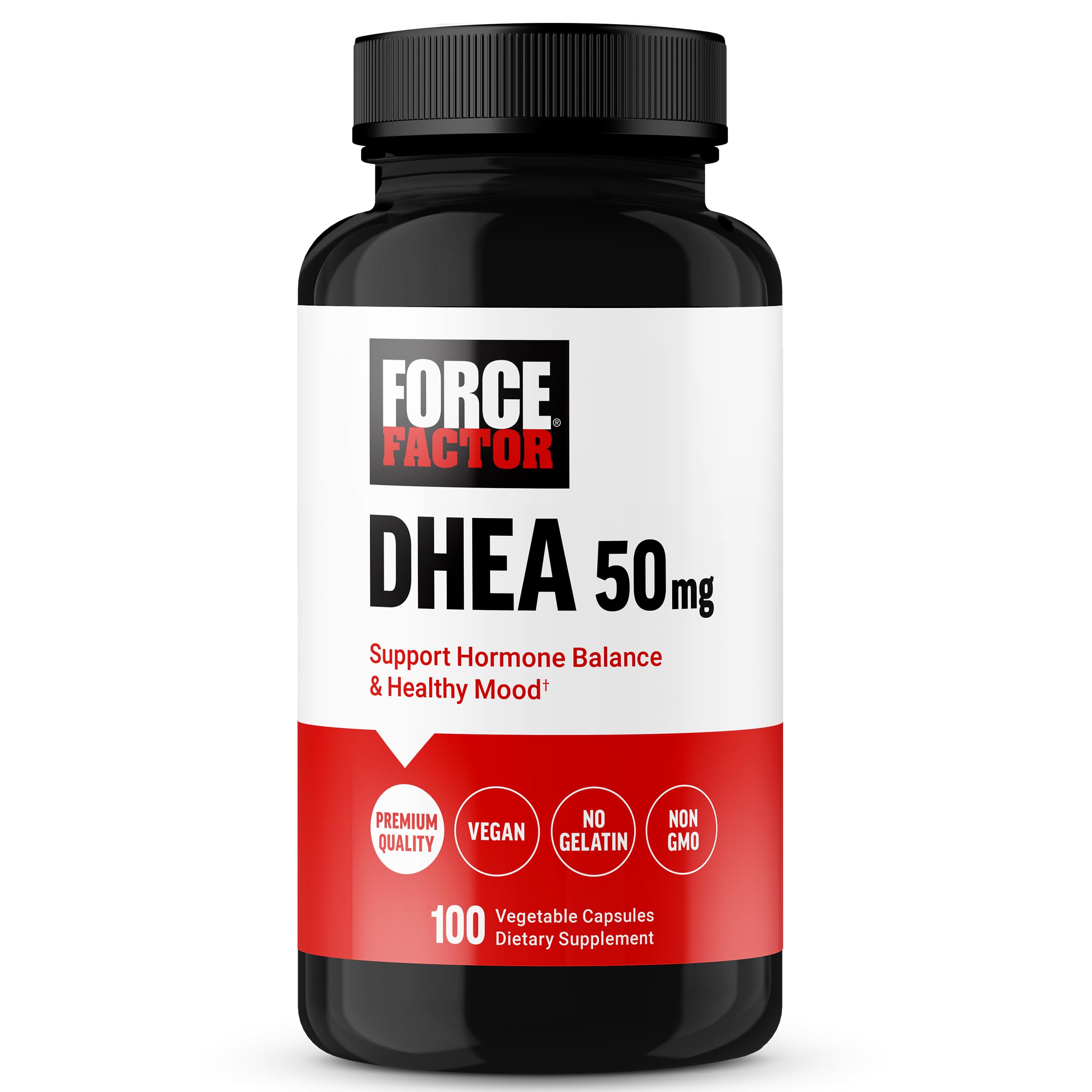 FORCE FACTOR DHEA 50mg, DHEA Supplement for Women and Men to Support ...
