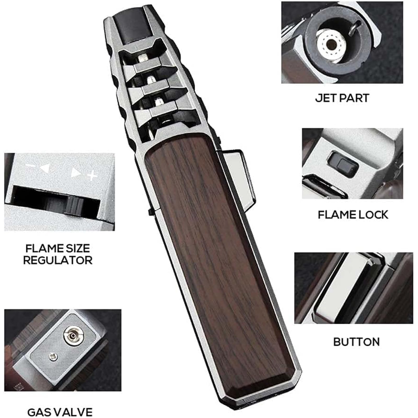2 Packs Portable Brightfire, Turbine Jet Bright Fire Lighter, Windproof ...