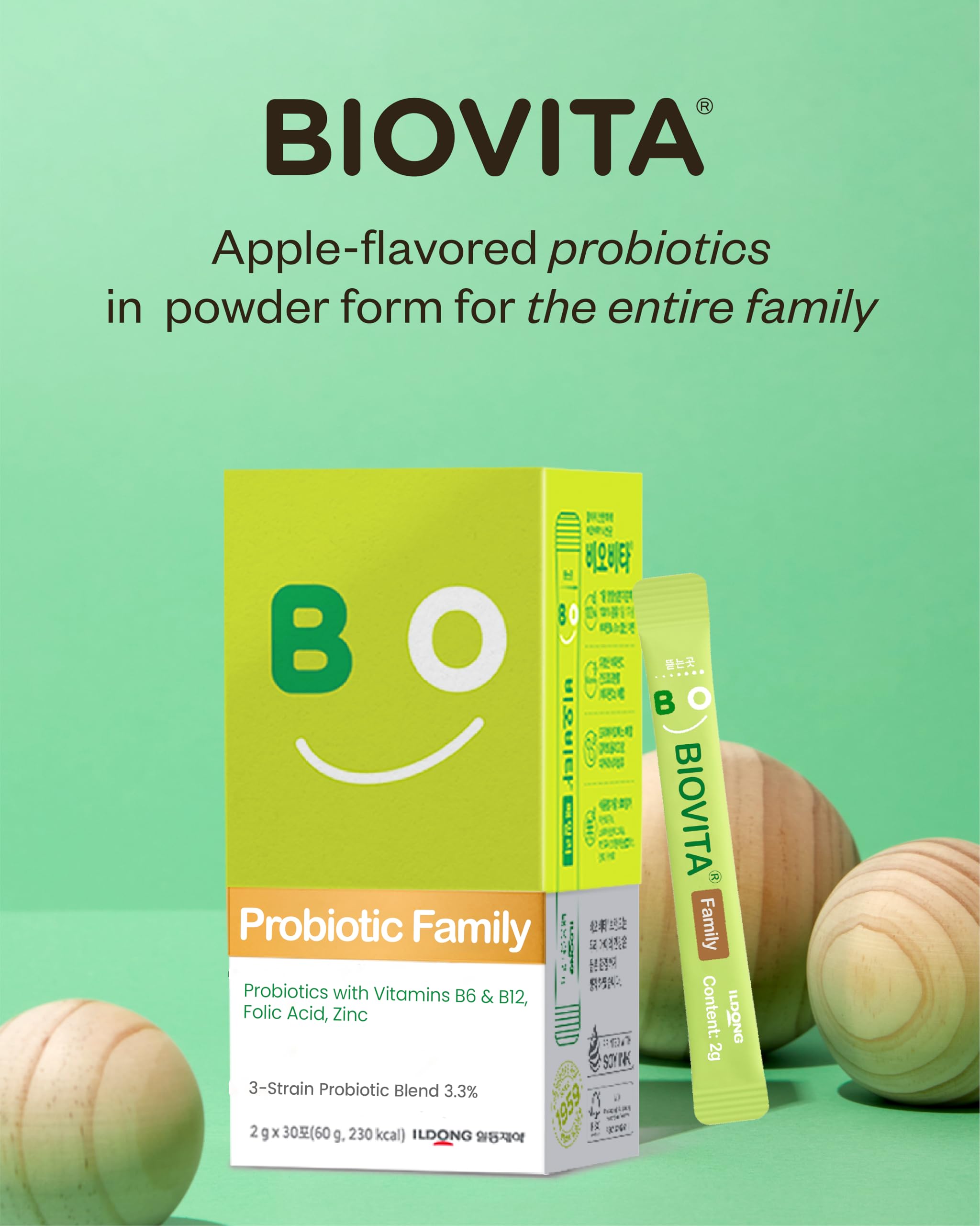 Family Probiotics Powder (30 Sticks, 30 Days) - Support Healthy Immune ...