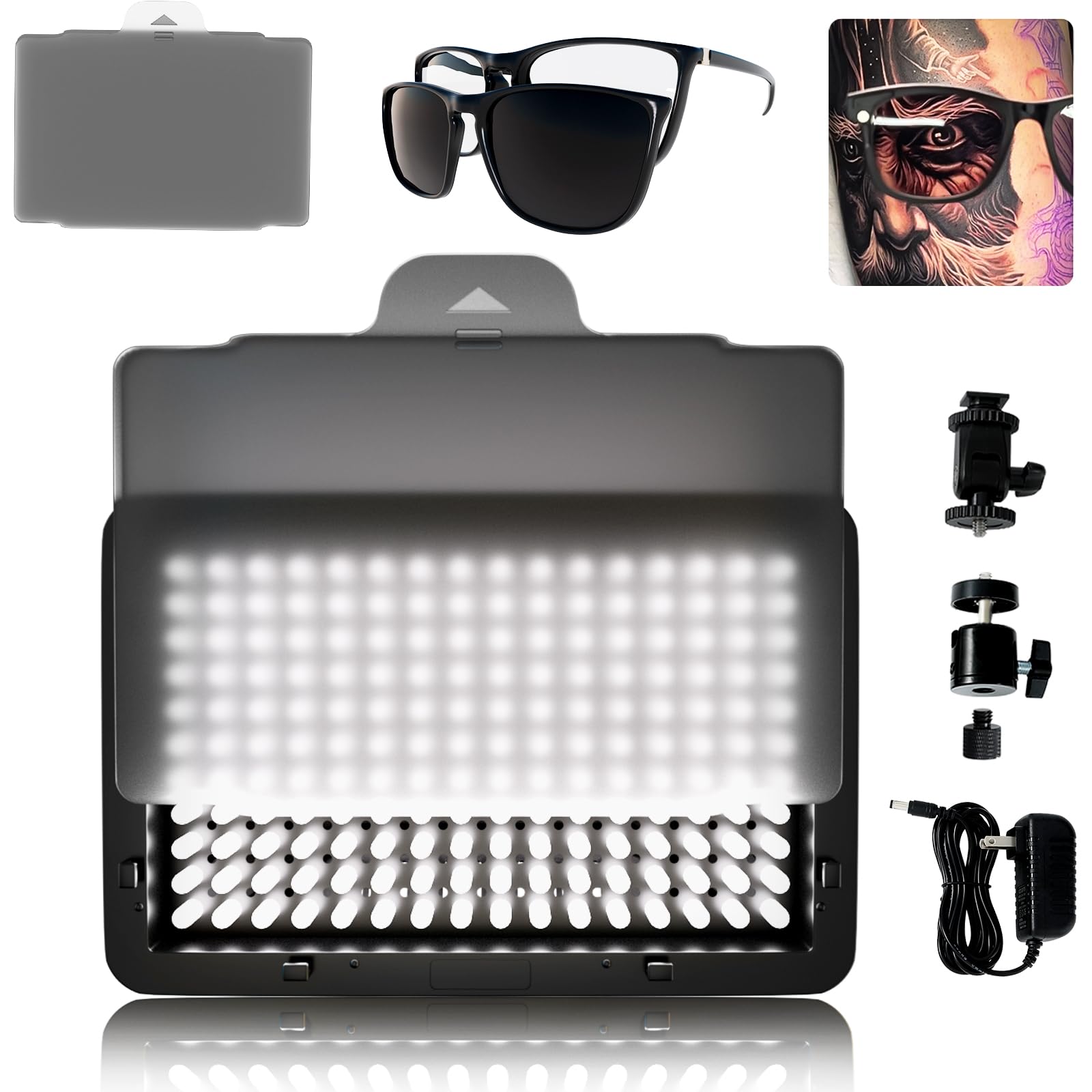 Polarized LED Tattoo Work Light Tattoo Light with Tattoo Vision Lenses ...