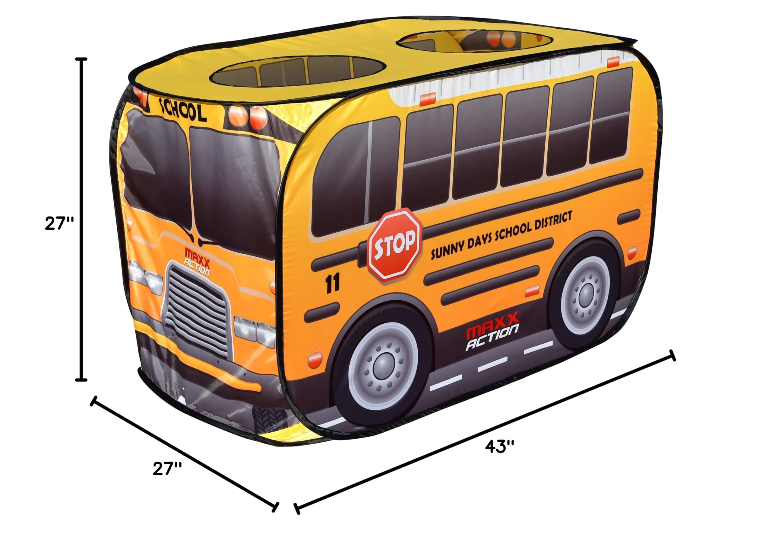 Sunny Days Entertainment Pop Up School Bus – Indoor Playhouse for Kids ...
