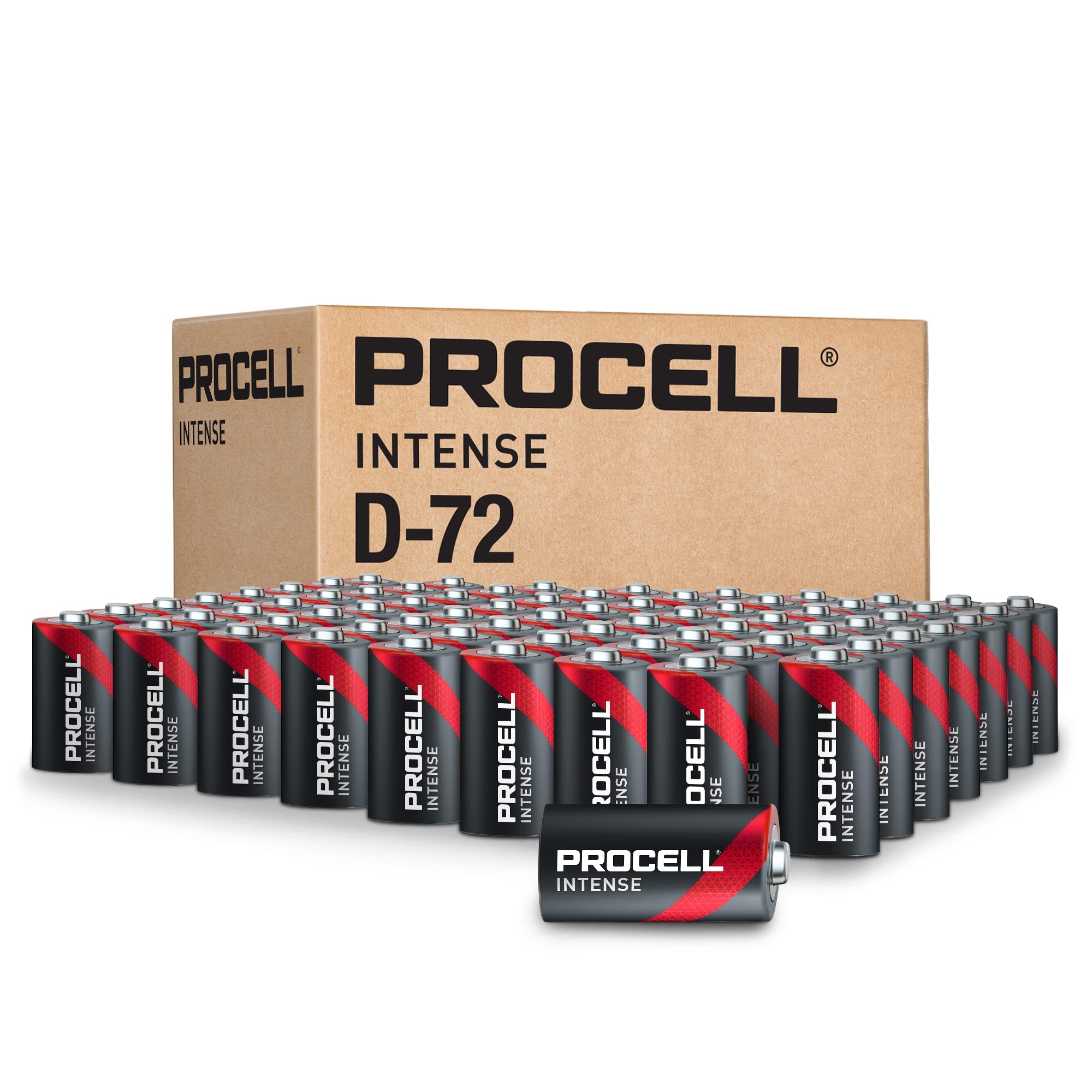 PROCELL Intense D Cell High-Performance Alkaline Batteries (72 Pack ...