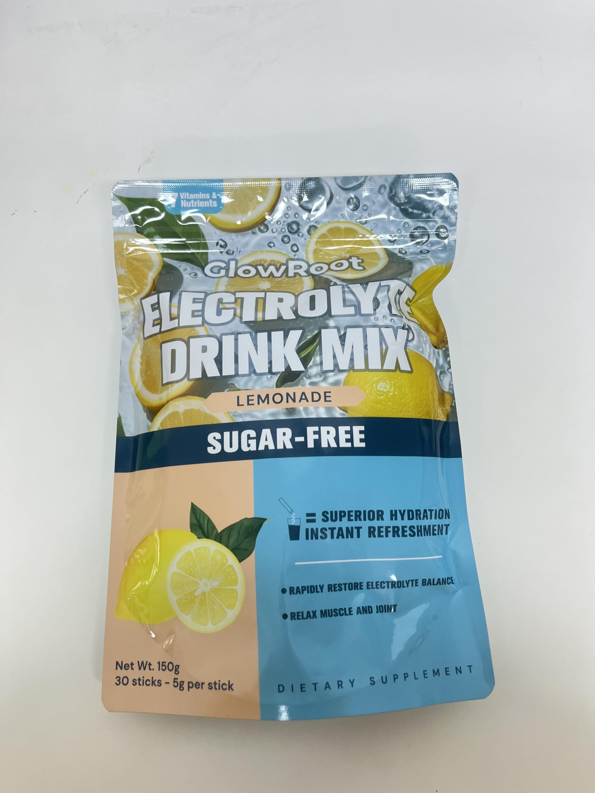 Daily Electrolyte Drink – Lemonade Flavor, 30 Stickpacks * 5g ...