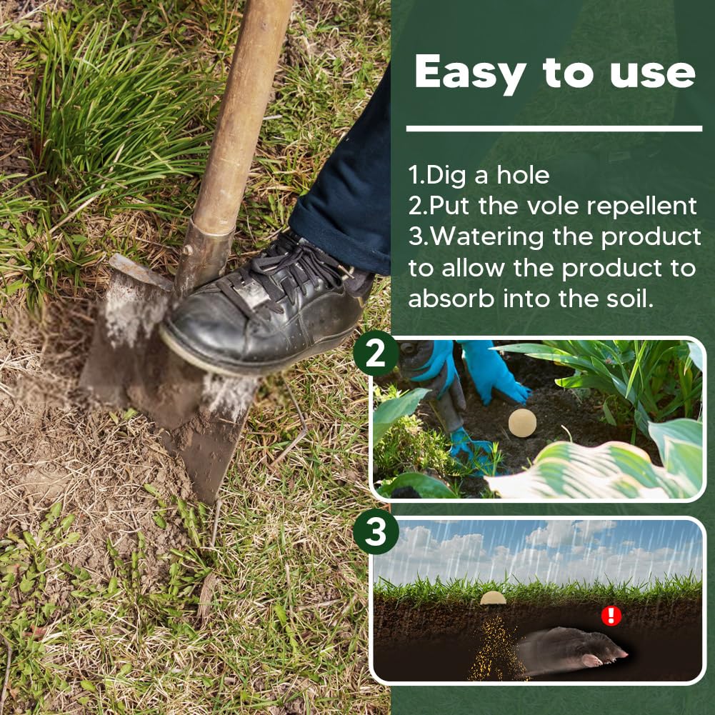Mole Repellent Outdoor, Vole Repellent Outdoor, Get Rid of Ground Mole ...