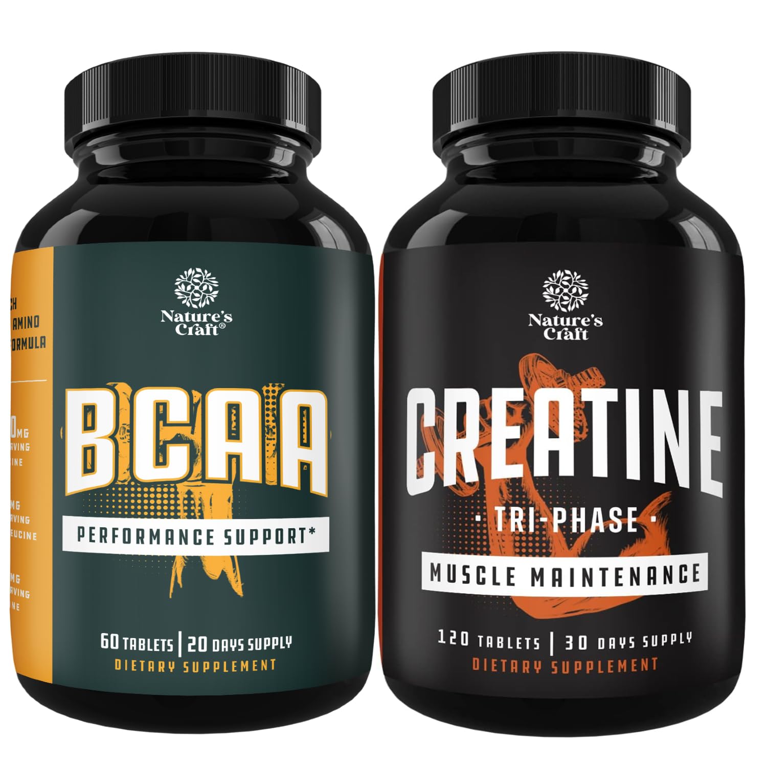 Bundle of Branch Chain Amino Acids Supplement and High Strength Tri ...