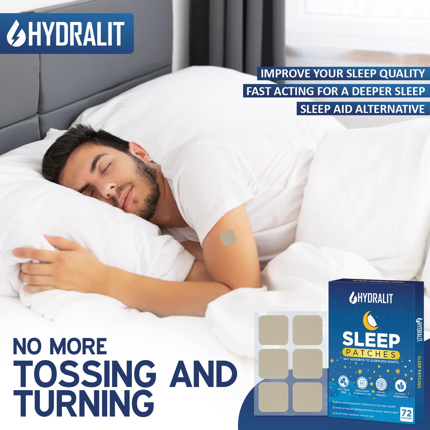 Sleep Patches for Adults Extra Strength Sleeping Aid Patch Melatonin ...