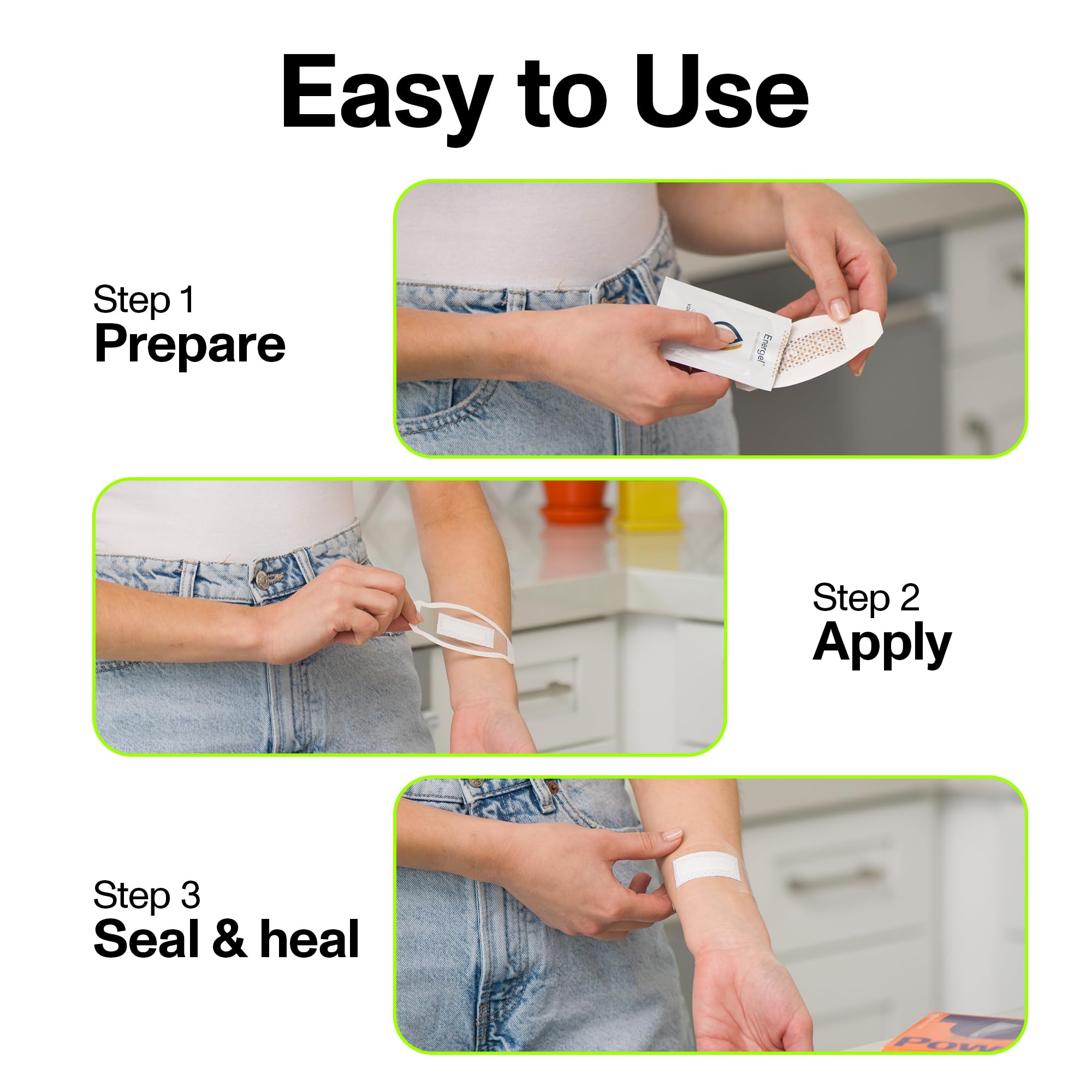 Bioelectric Bandage Kit for Wound Care & Fast Healing – 3-Layers w ...