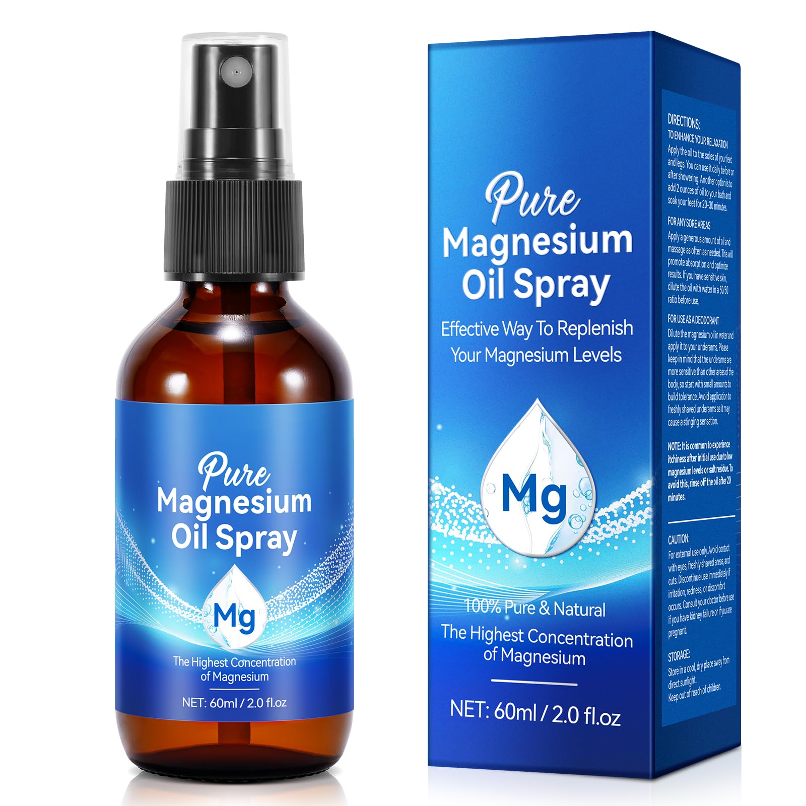 Magnesium Oil for Feet, Magnesium Oil, Pure Magnesium Oil Spray in ...
