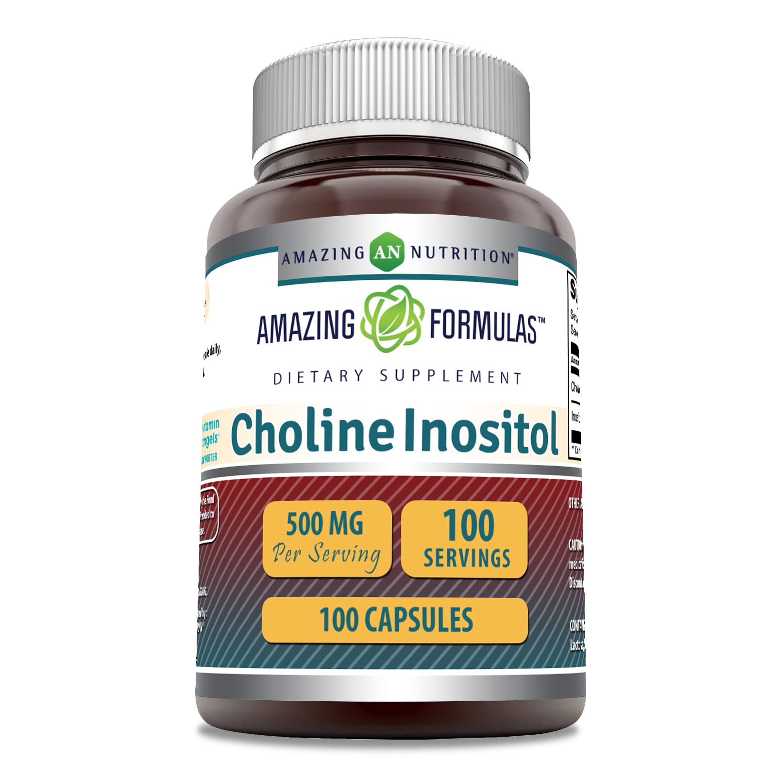 Amazing Formulas Choline & Inositol Supplement | 500 Mg Per Serving ...
