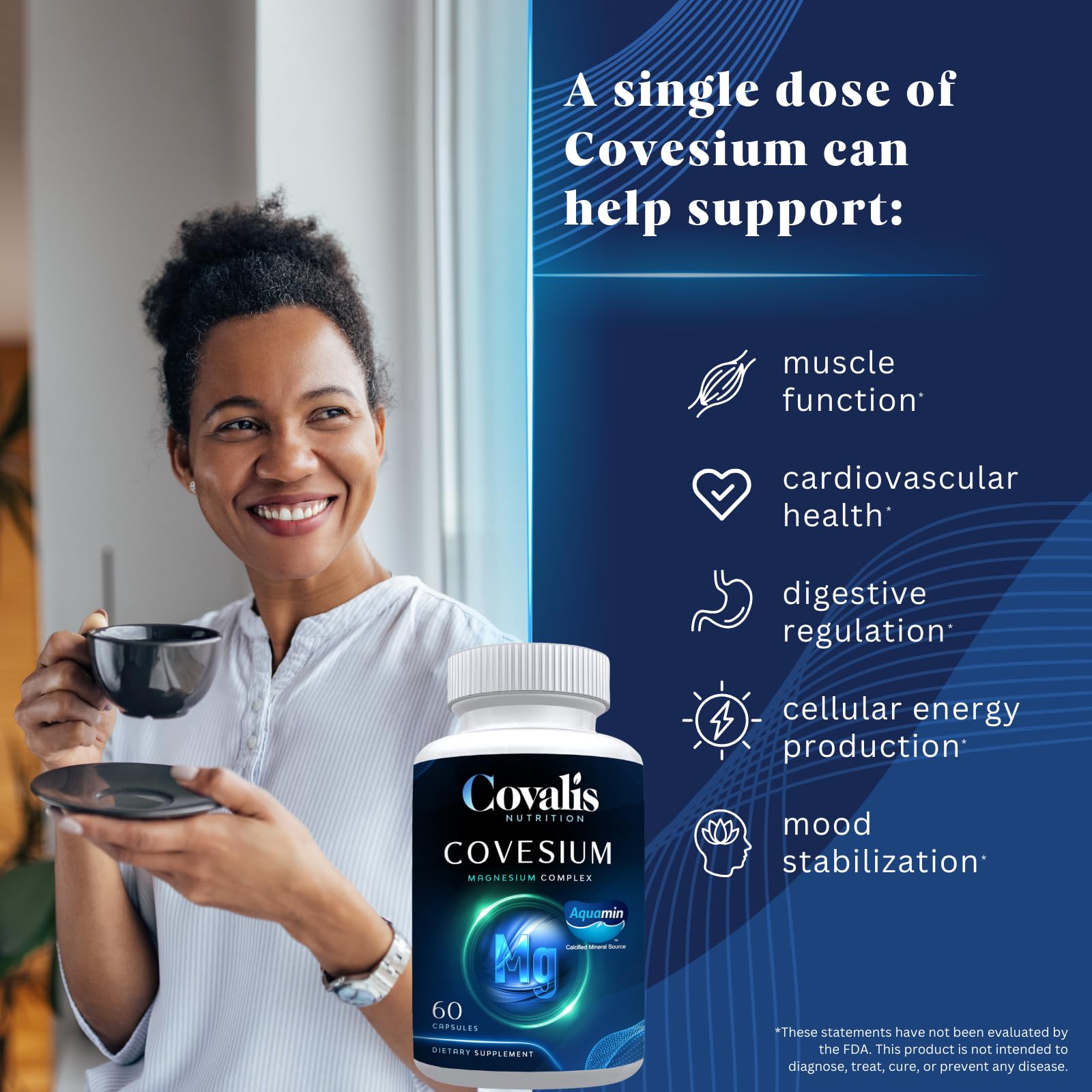 Covesium Magnesium Complex Supplement | 5 Types of Magnesium ...