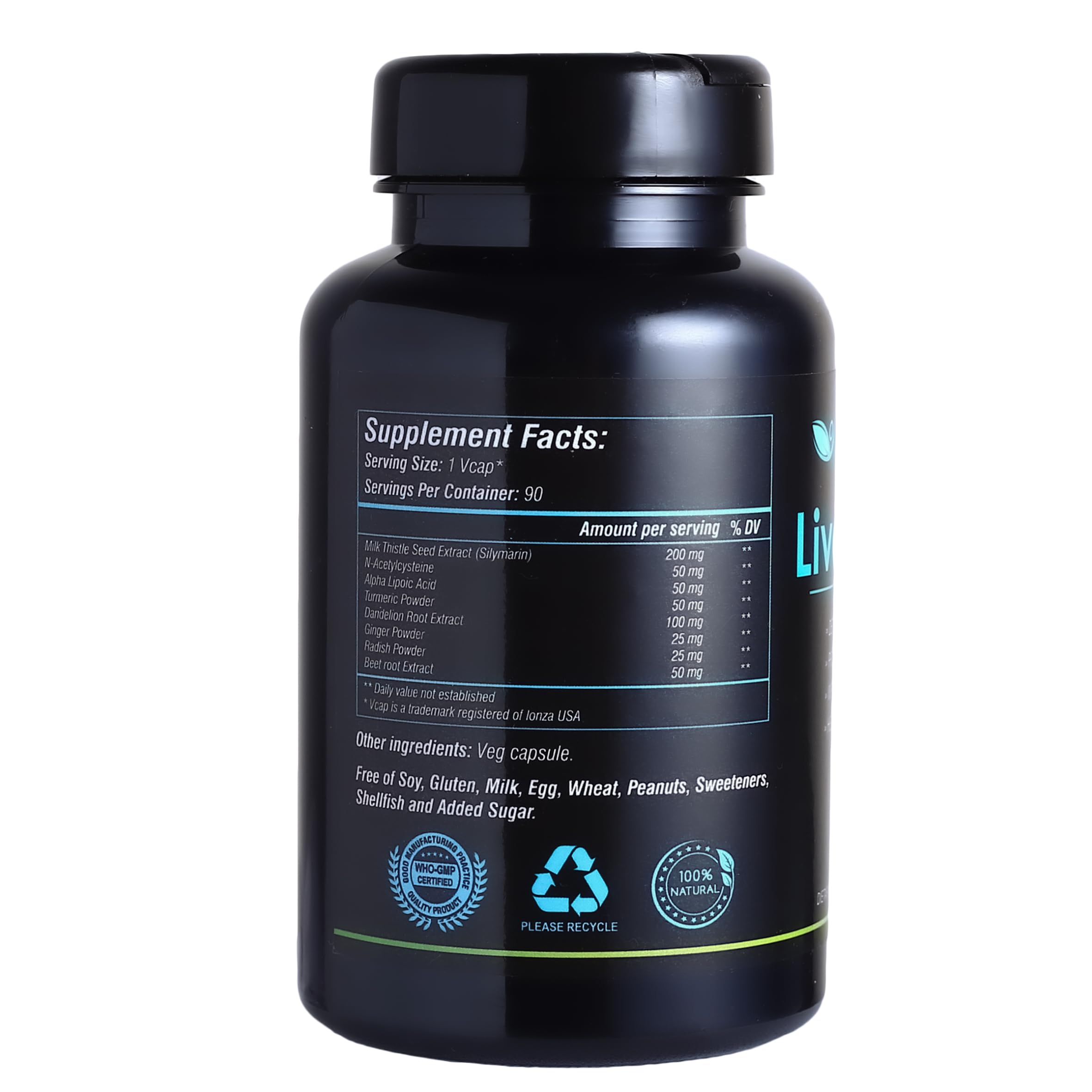 Liver Detox 90 Veggie Capsules, Dietary Supplement for Healthy System ...