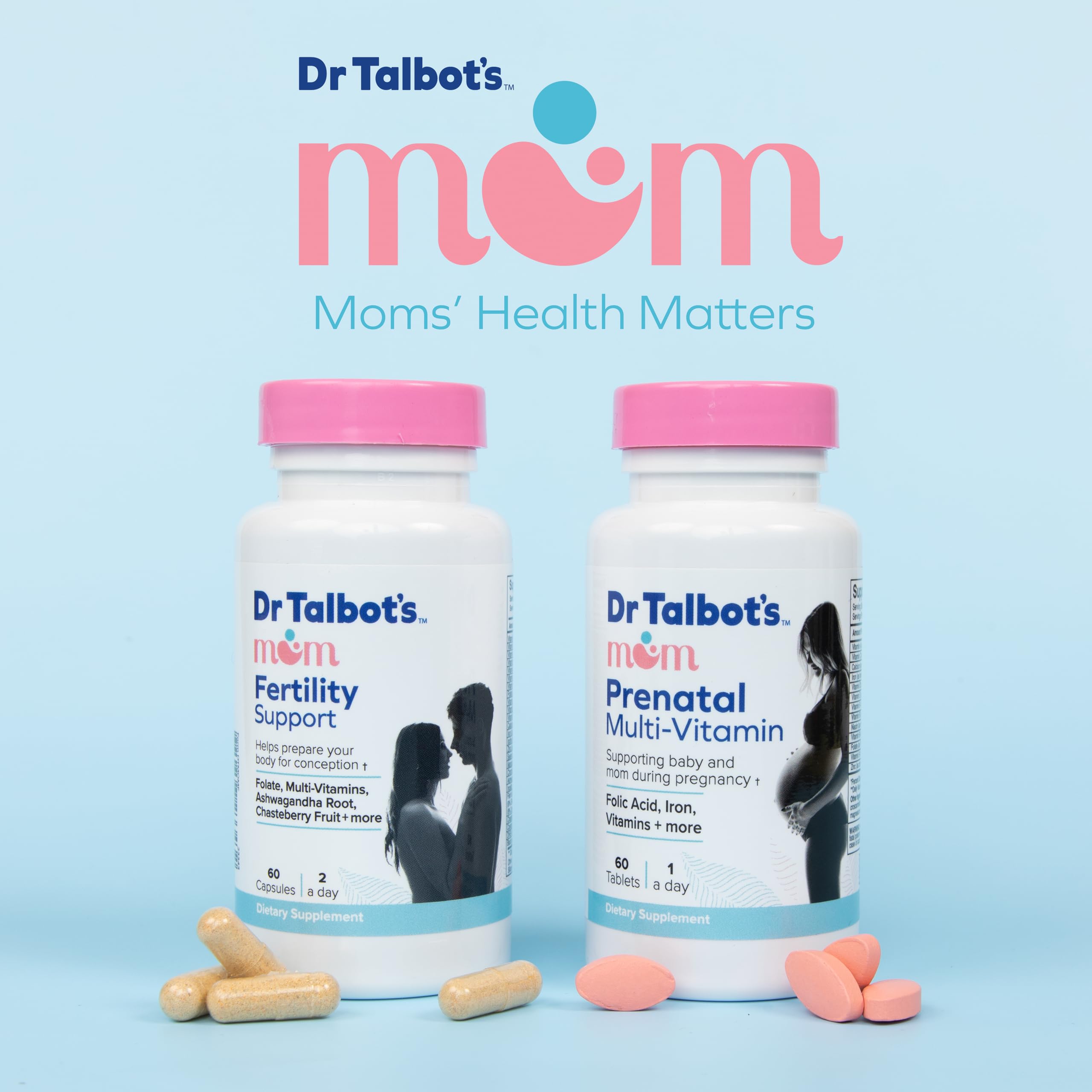 Dr. Talbot's Mom Prenatal Multi-Vitamin Daily Supplement - Folic Acid ...