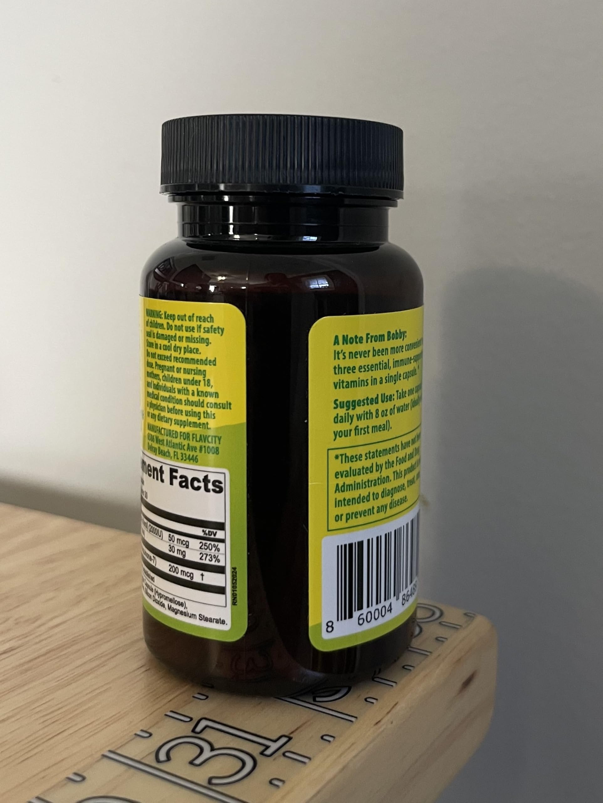 FlavCity Vitamin D Supplement, Triple Threat - 3-in-1 Dietary ...