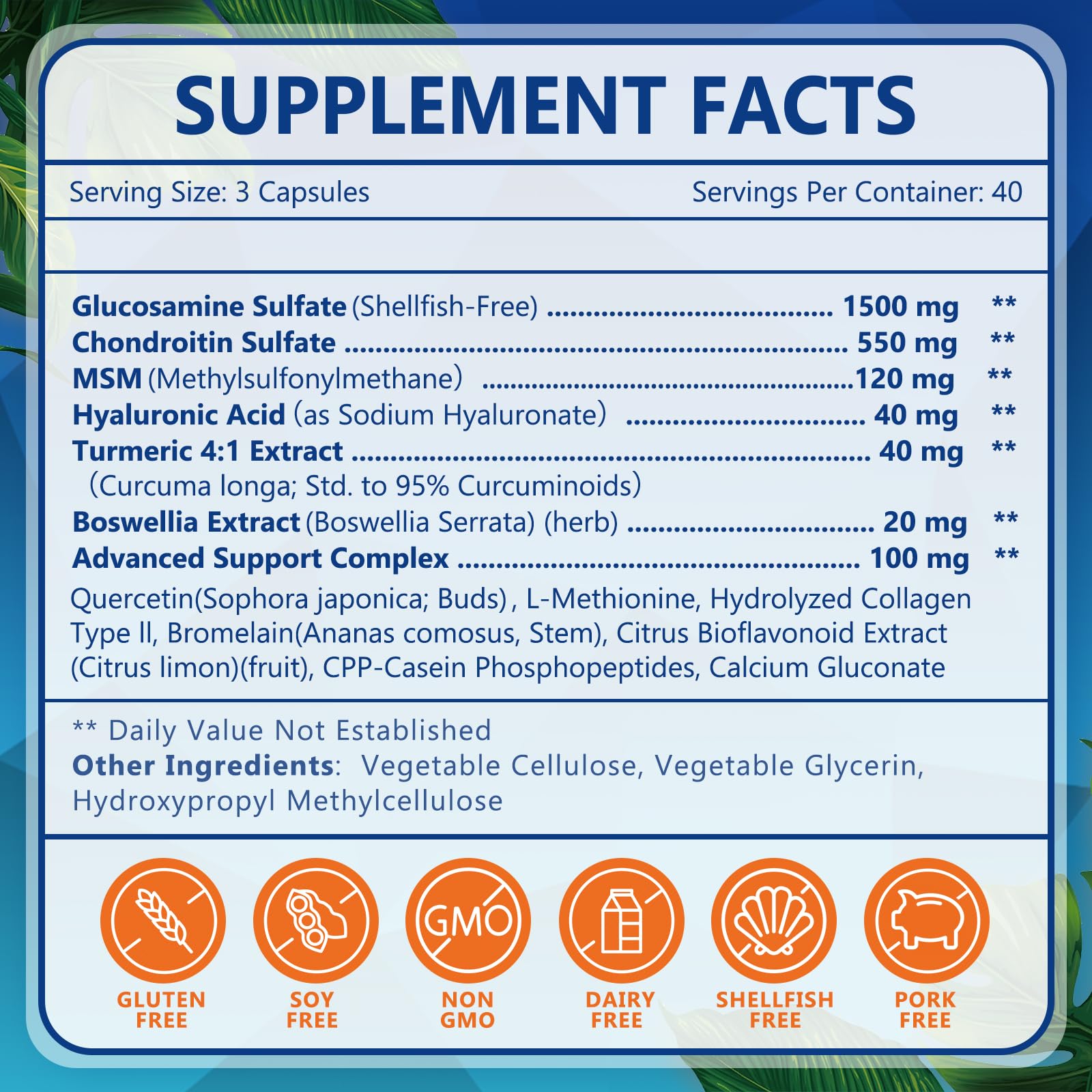 NATURE TARGET Probiotics for Men with Men Care Supplement, Glucosamine ...