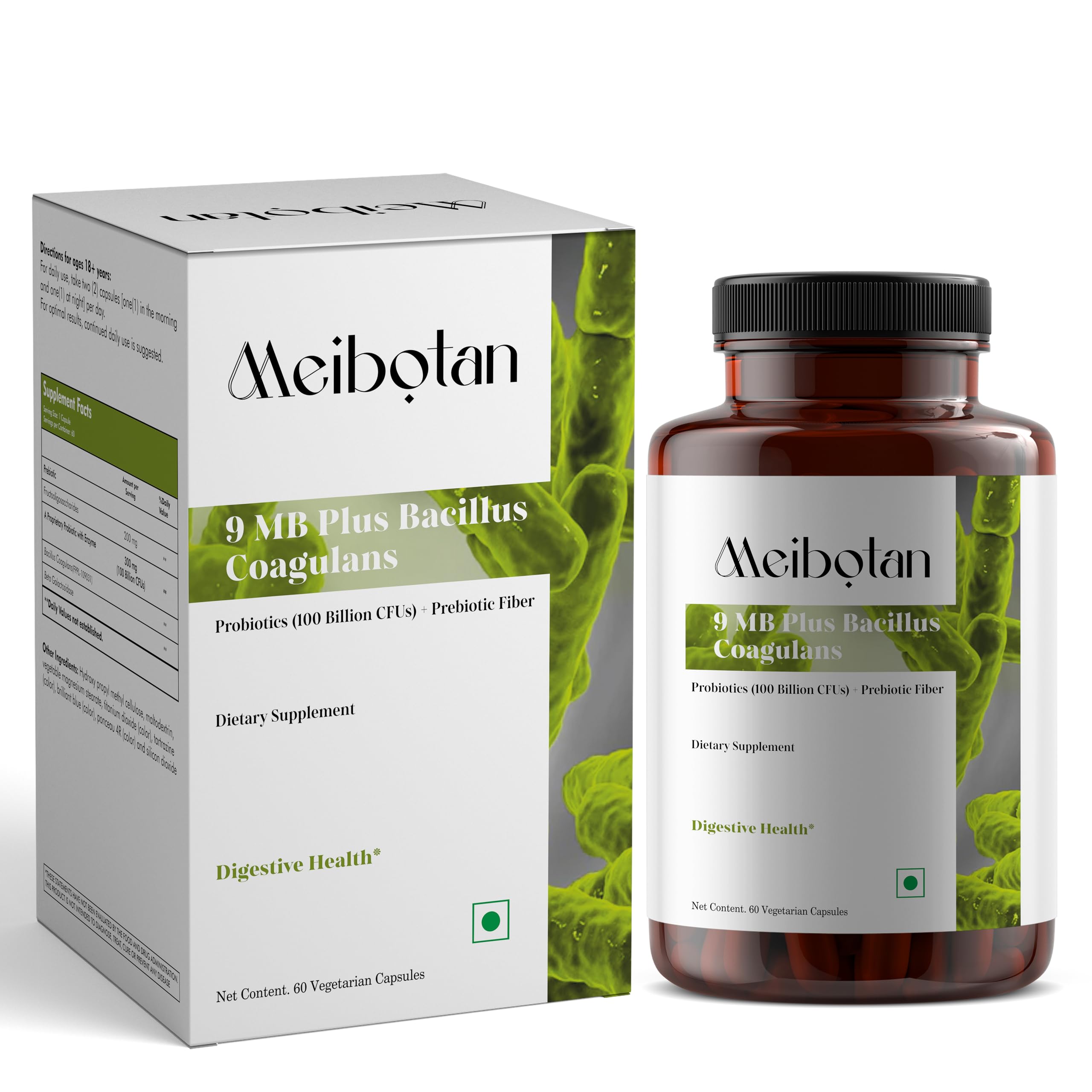 Bacillus Coagulans 100 Billion - Natural Probiotic Supplement ...