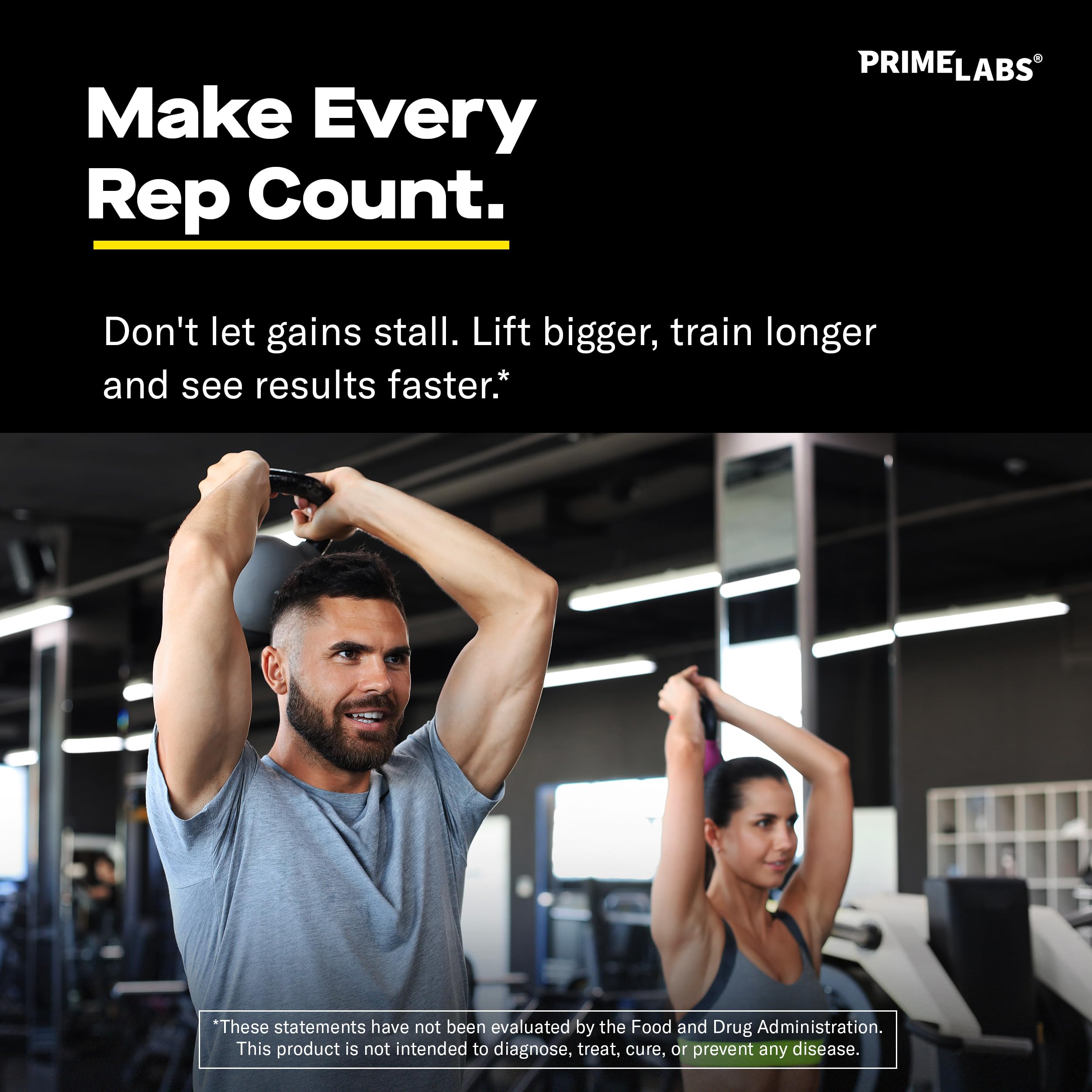 Prime Labs Prime Test Night Duty (60 ct) + Creatine Capsules (60 ct ...