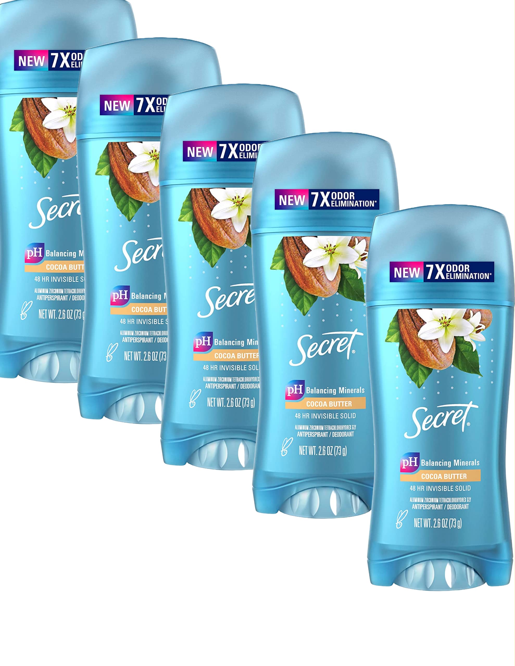 Secret Scent Expressions Invisible Solid Coco Butter 2.6oz(5 Pack ...
