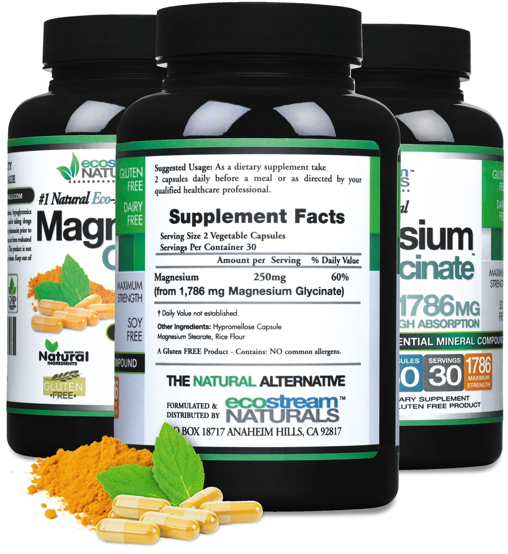 Magnesium Glycinate 1786mg - Essential Mineral Compound - High ...