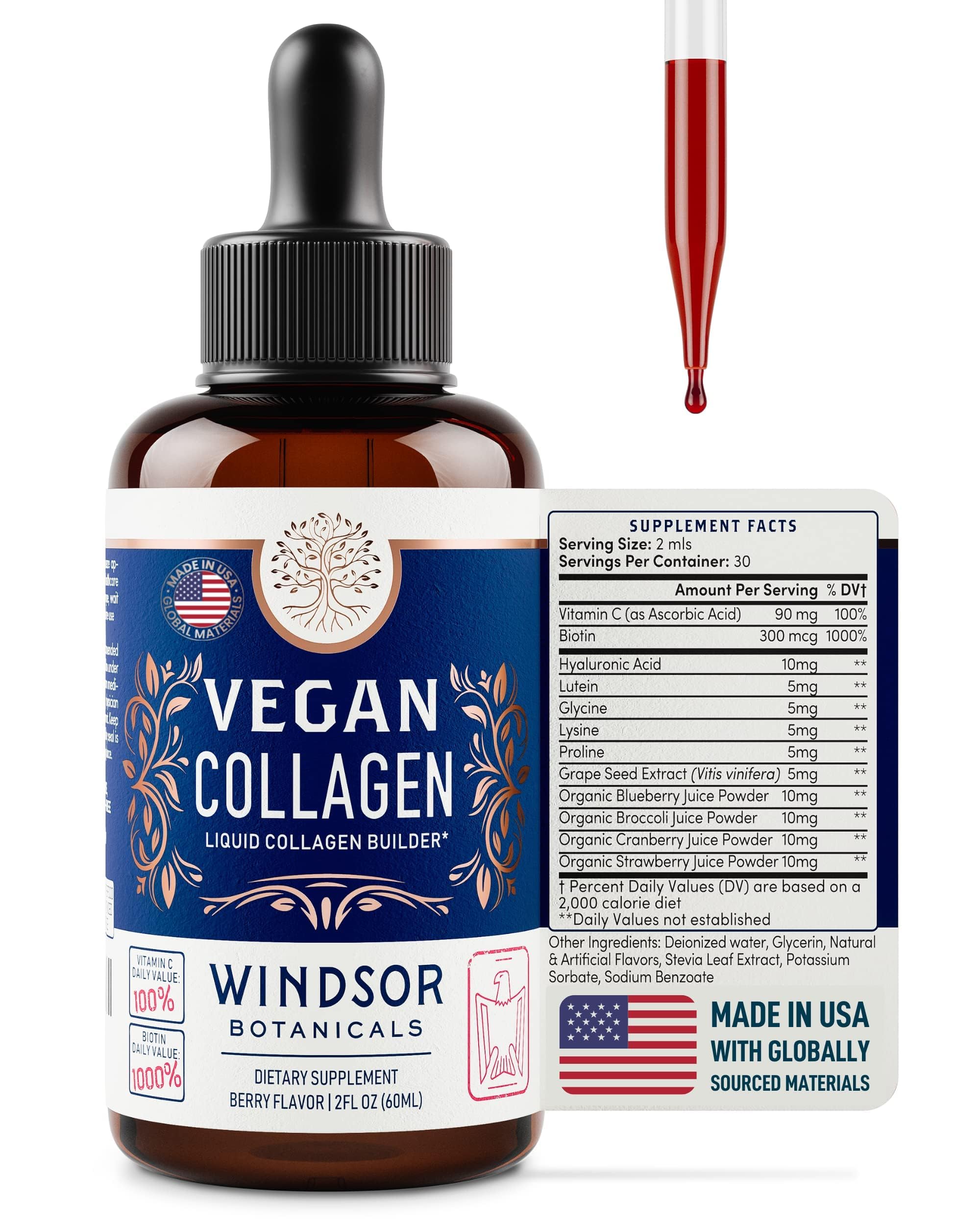 Vegan Collagen Tablets and Vegan Collagen Builder Liquid - Enhanced ...