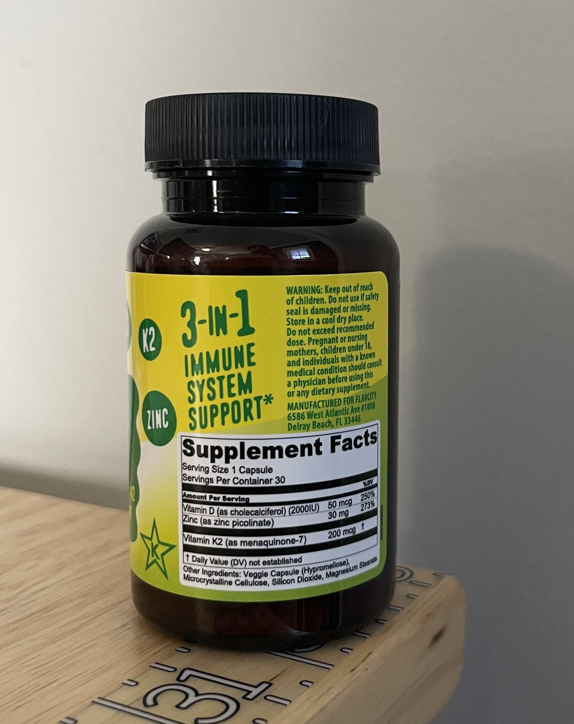 FlavCity Vitamin D Supplement, Triple Threat - 3-in-1 Dietary ...